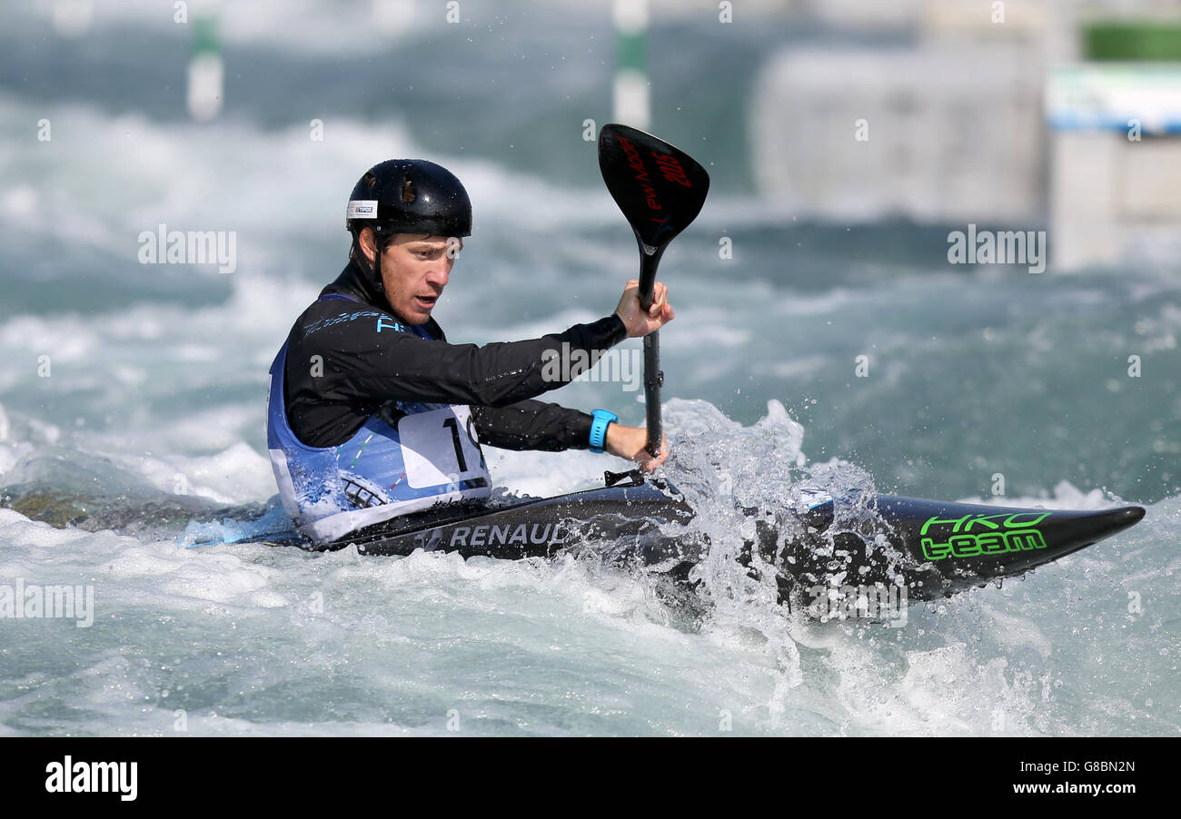 Slovakia's Martin Halcin during the semi-final of the Men's K1 during ...