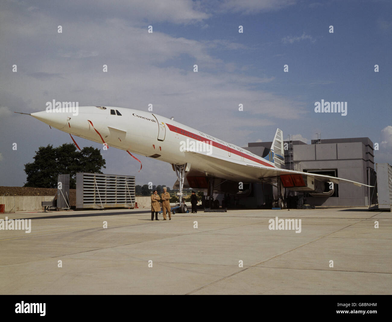 Aviation - Concorde Leaves it's Hangar - Filton, Bristol Stock Photo ...