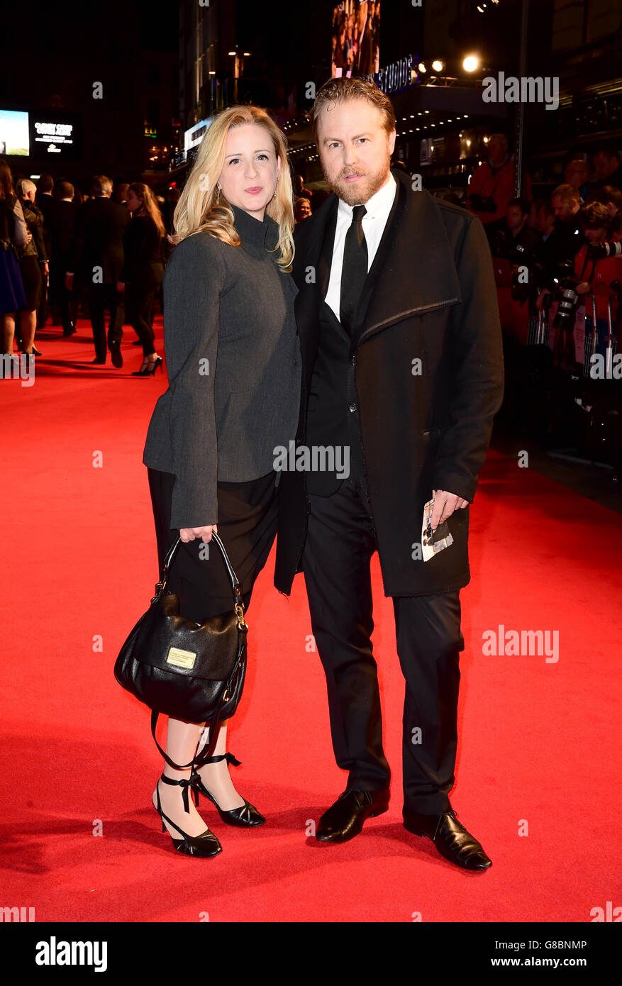 Samuel West and Laura Wade arriving for the Suffragette Premiere held ...