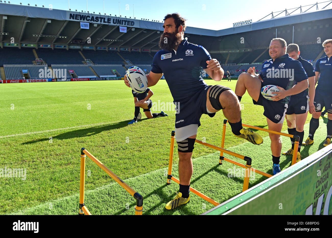 Scotlands josh strauss during training at st james park hi-res stock ...