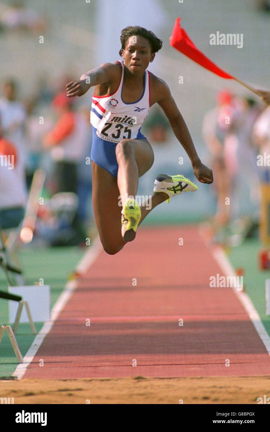 One action female full front view white mita asics hi-res stock ...