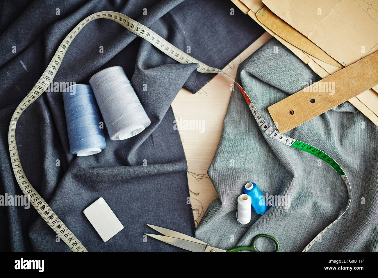 Tailor equipment hi-res stock photography and images - Alamy