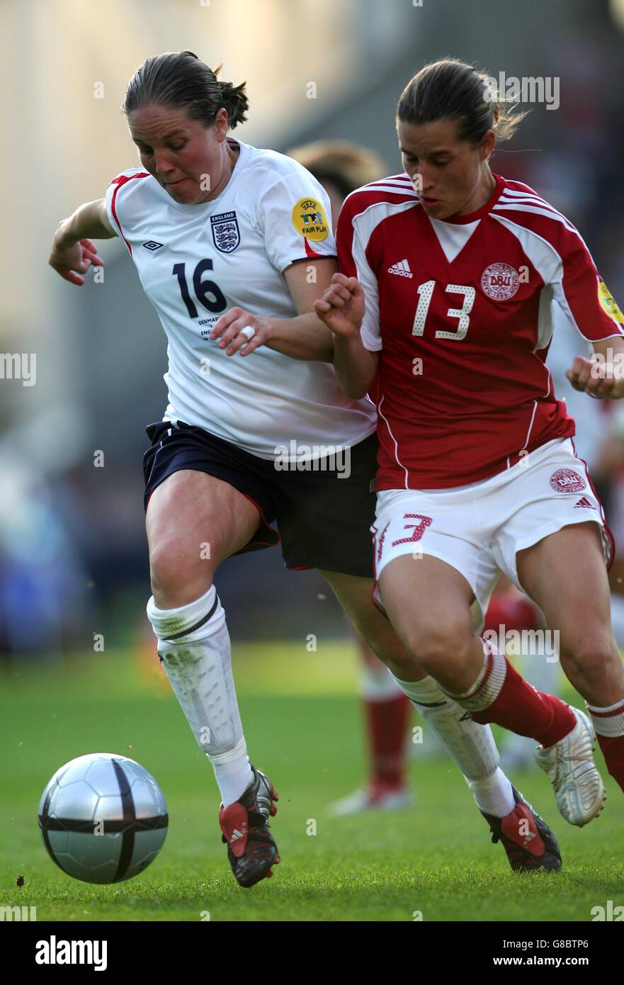 Denmark's Johanna Rasmussen and England's Vicky Exley Stock Photo - Alamy