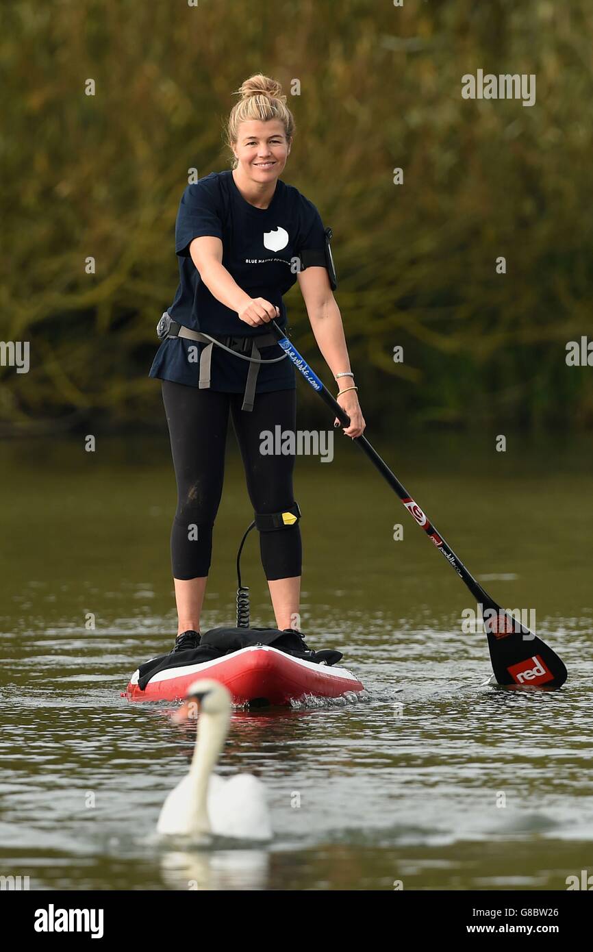 Amber Nuttall's Thames Challenge Stock Photo - Alamy