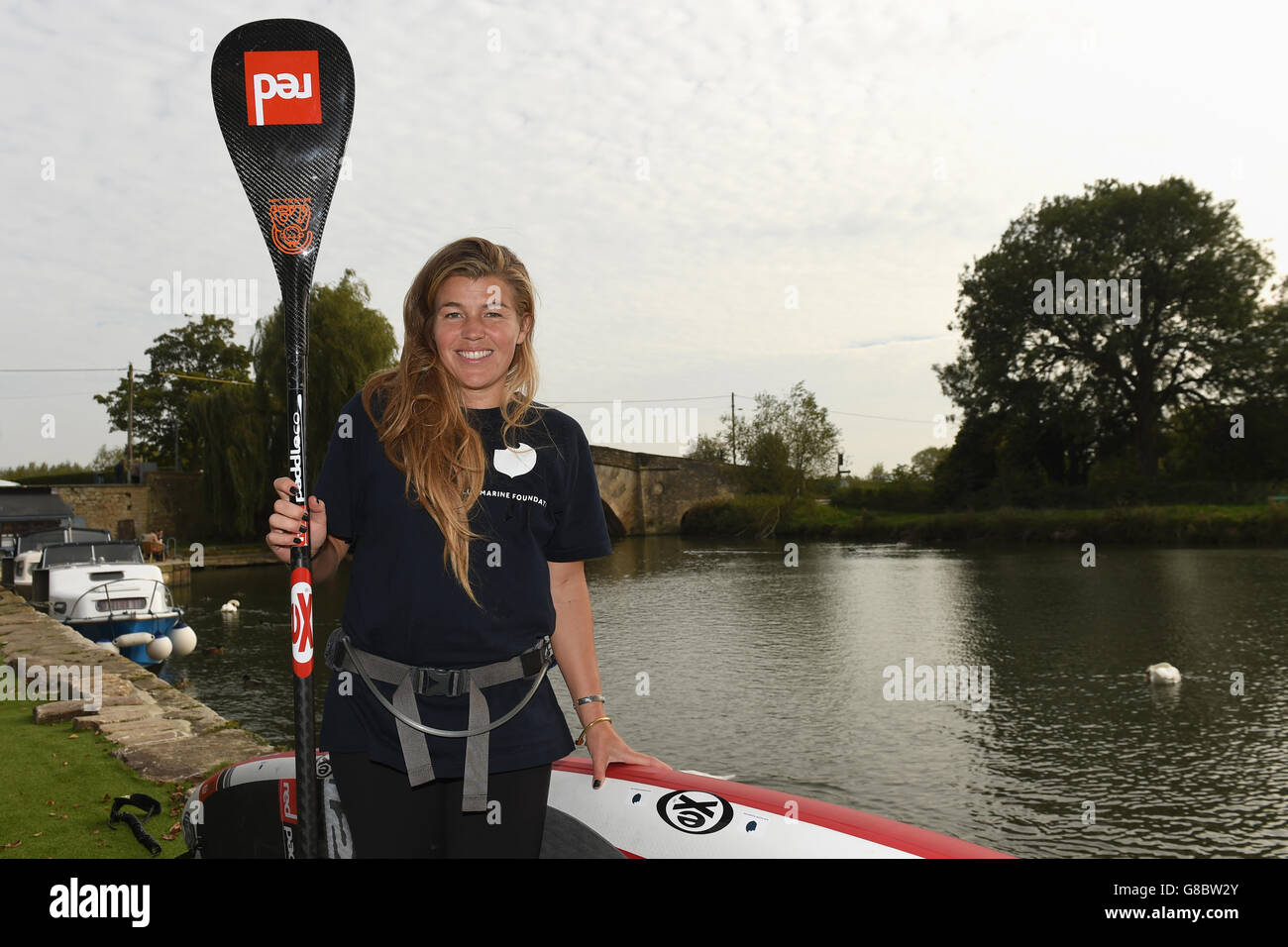 Amber Nuttall's Thames Challenge Stock Photo - Alamy