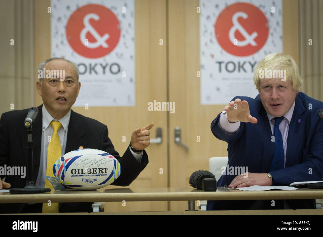 Mayor of London Boris Johnson meets with his counterpart in Tokyo ...