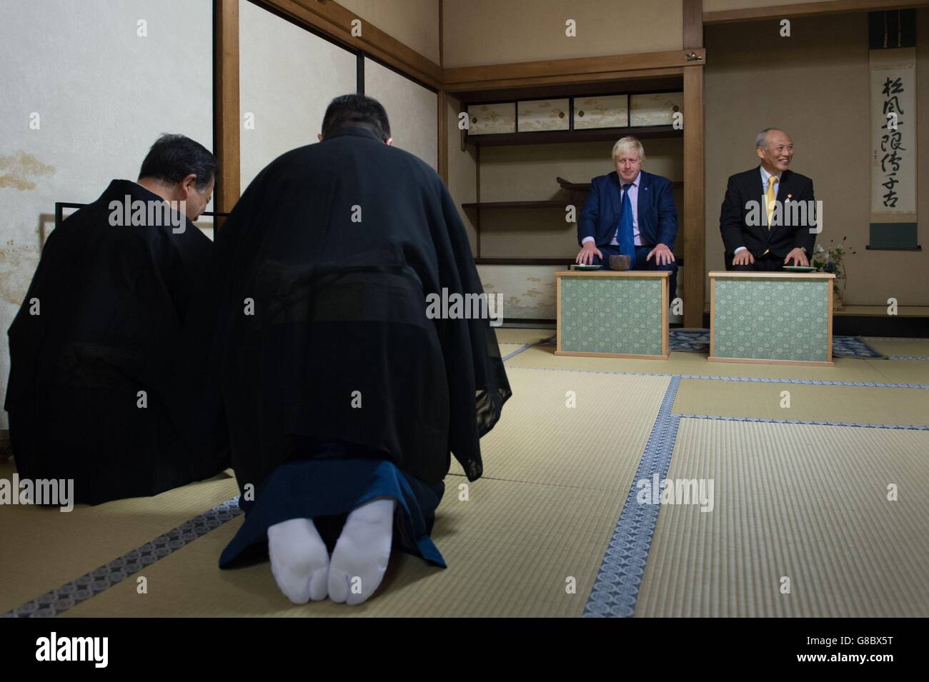 Where he learnt how to make and prepare tea hi-res stock photography ...