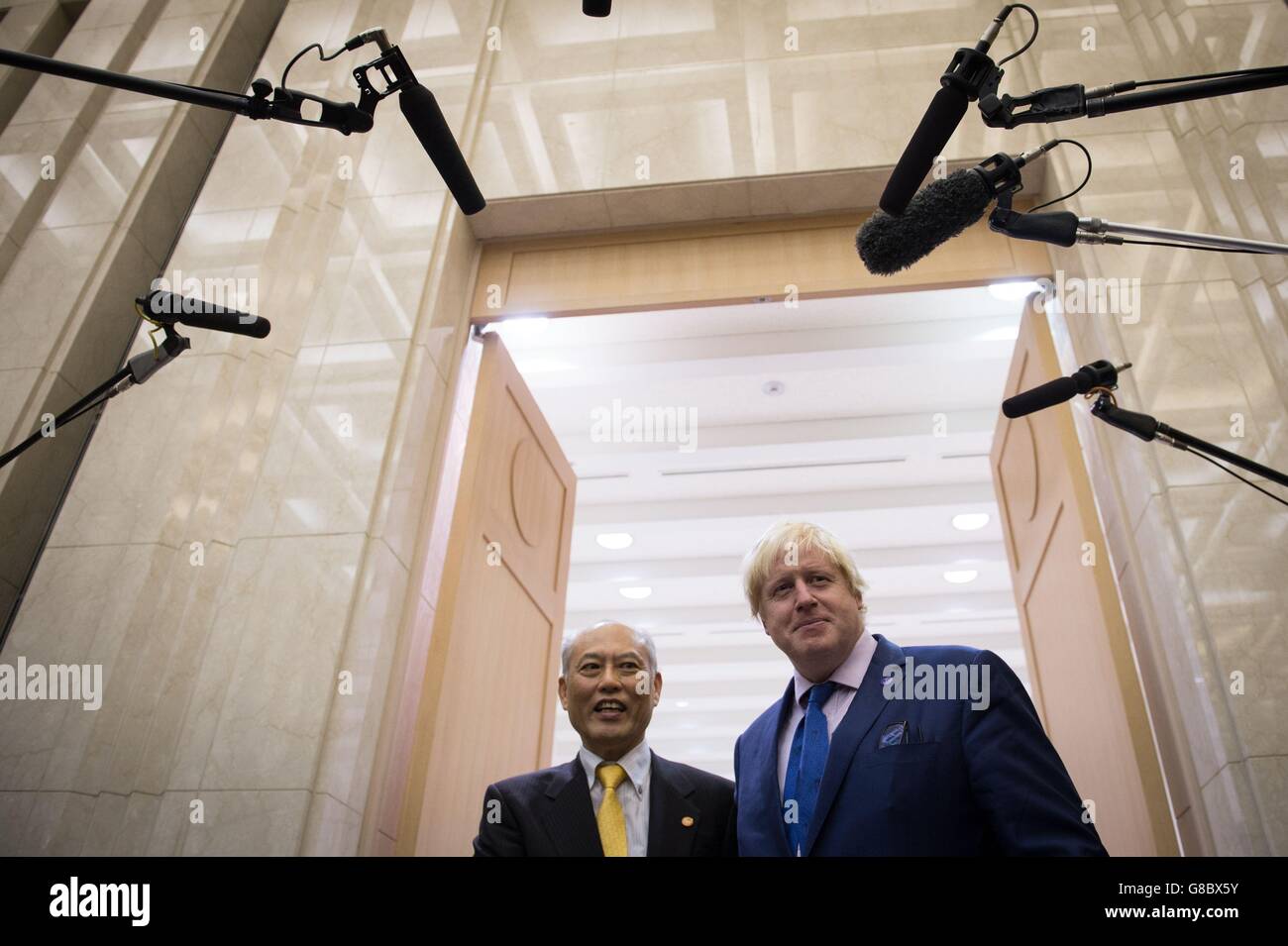 Boris Johnson visit to Japan - Day Three Stock Photo - Alamy