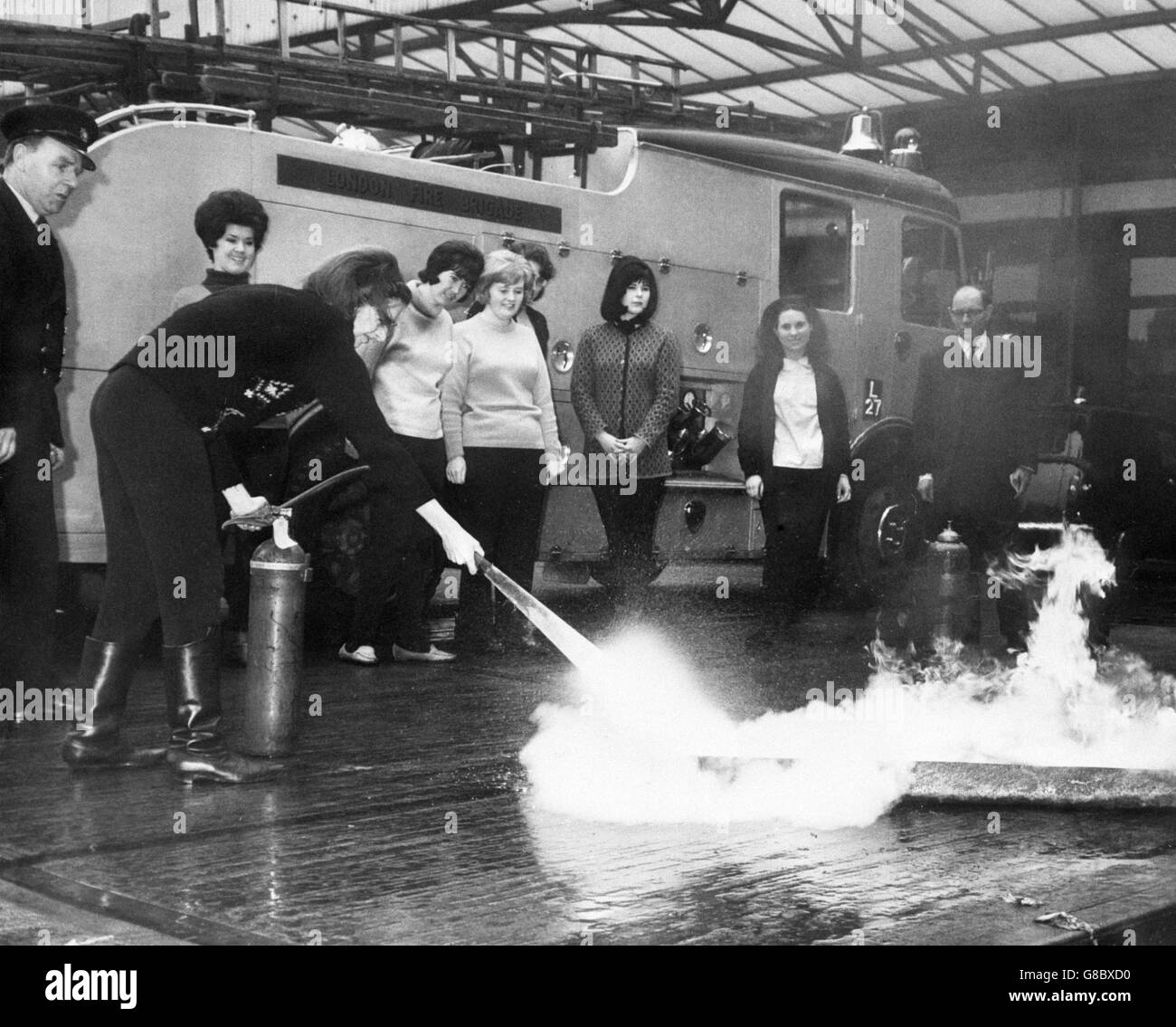 Employment - Fire Safety Training - London Fire Brigade Stock Photo - Alamy