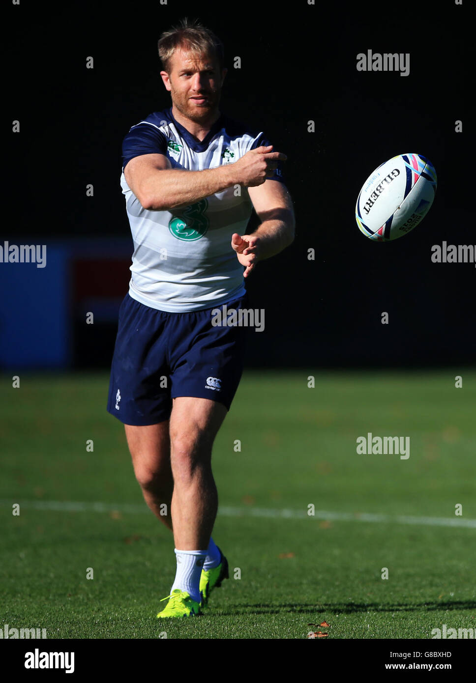 Irelands luke fitzgerald during a training session at sophia gardens hi ...