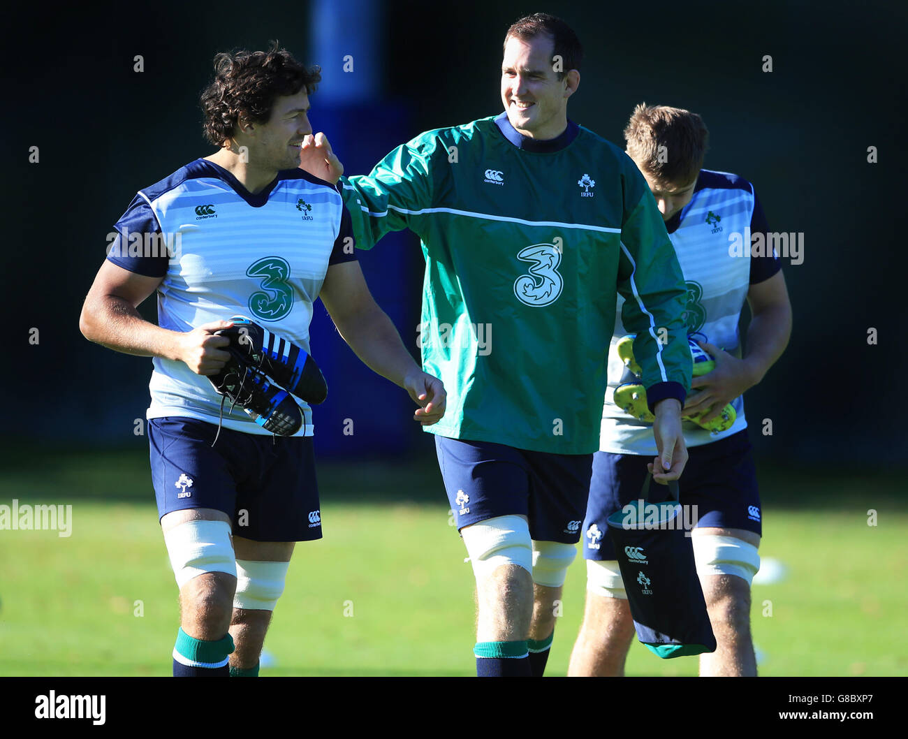 Rugby Union - Ireland Team Training - Sophia Gardens. Ireland's Devin ...