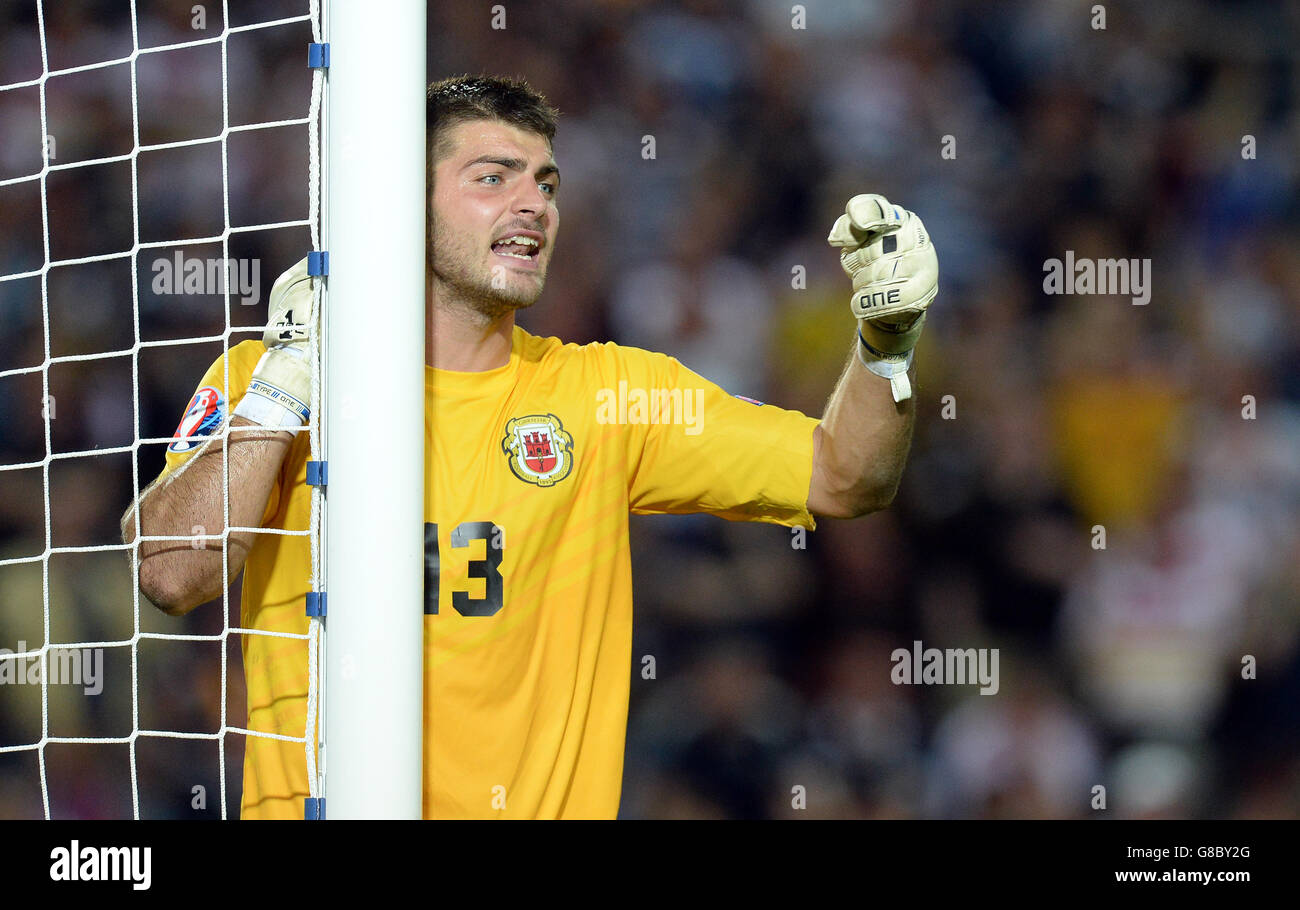 Gibraltar goalkeeper jamie robba hi-res stock photography and images ...