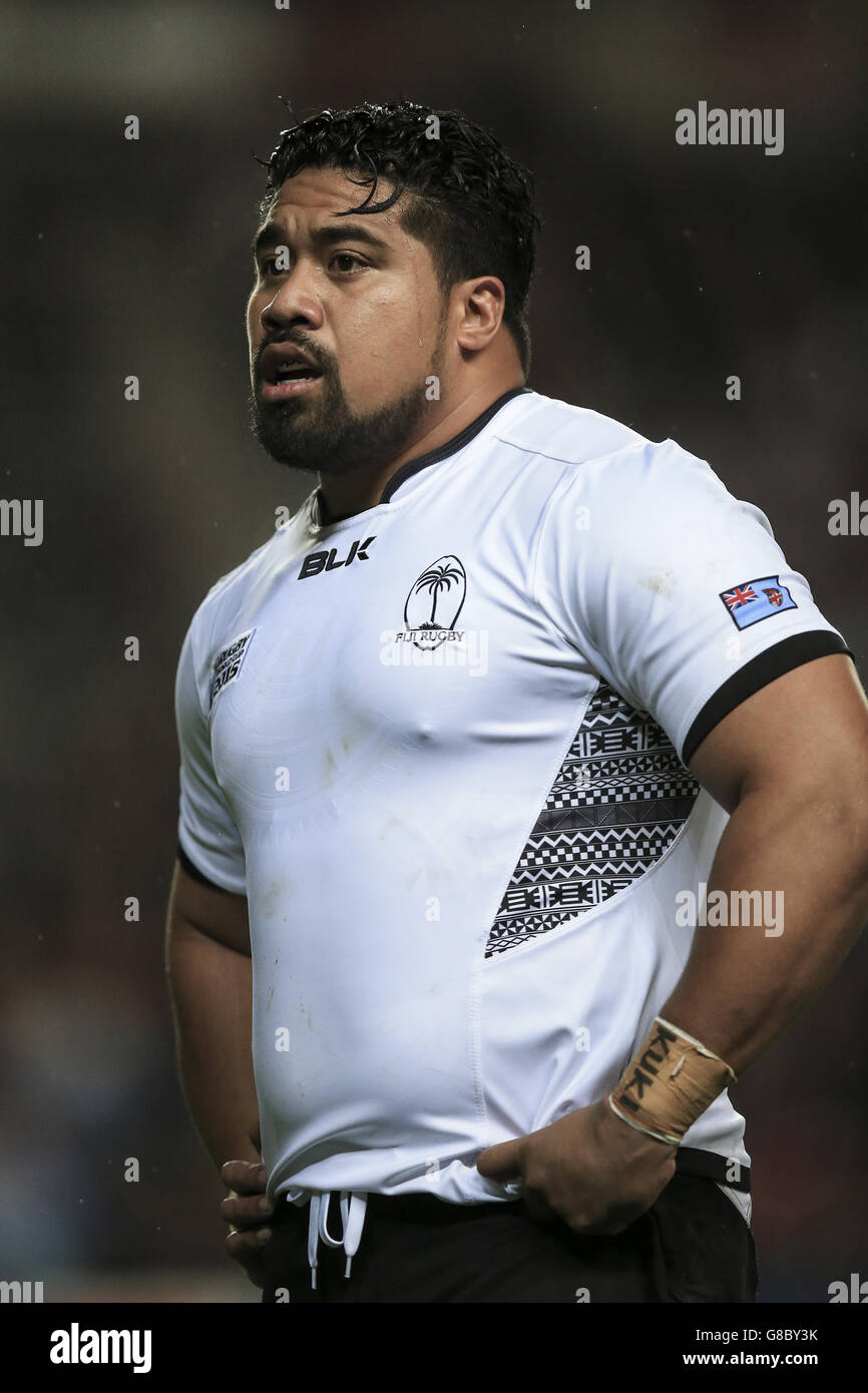 Fijis campese maafu during the world cup match at stadium hi-res stock ...