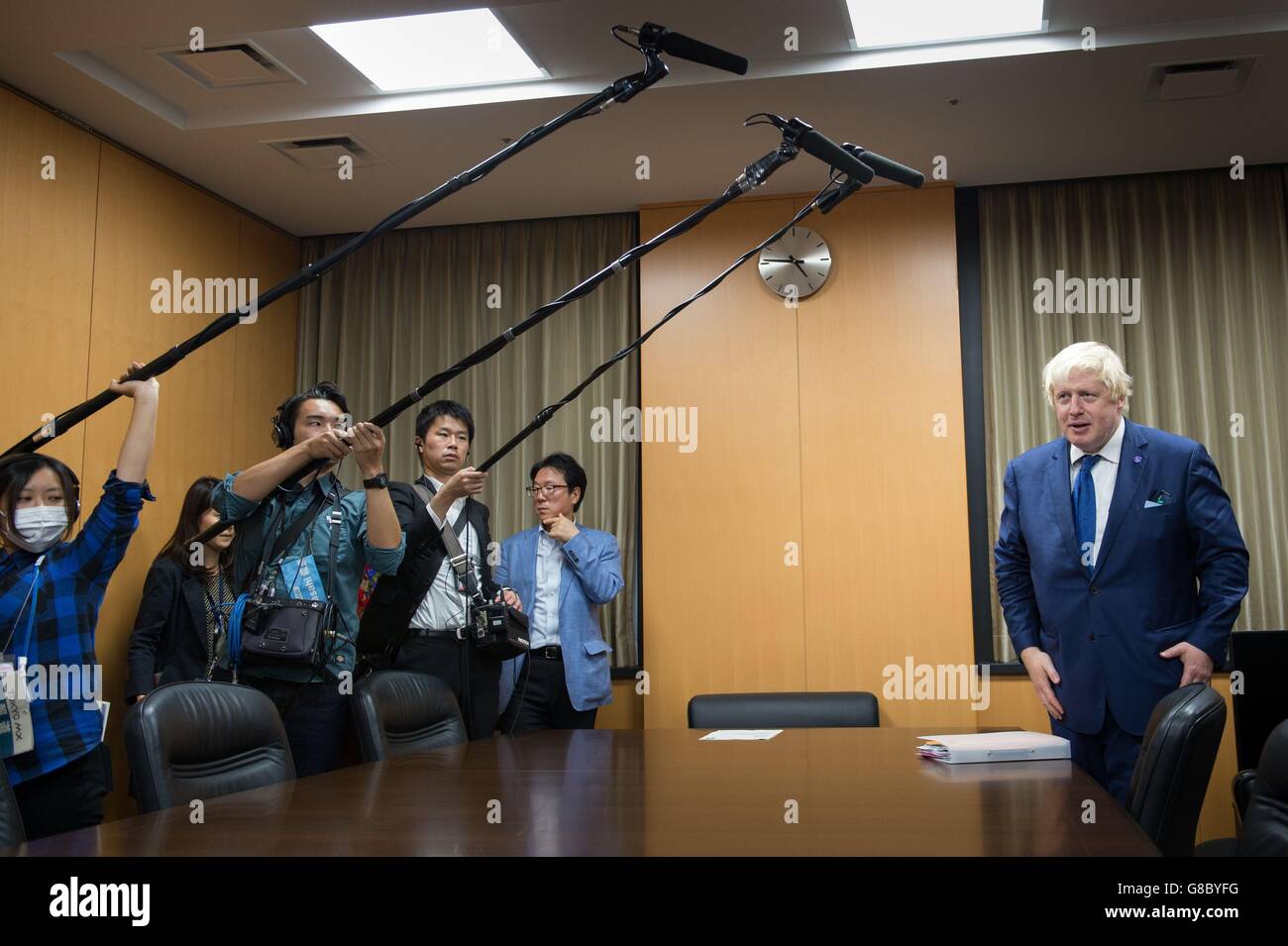 Boris Johnson visit to Japan - Day Four Stock Photo - Alamy
