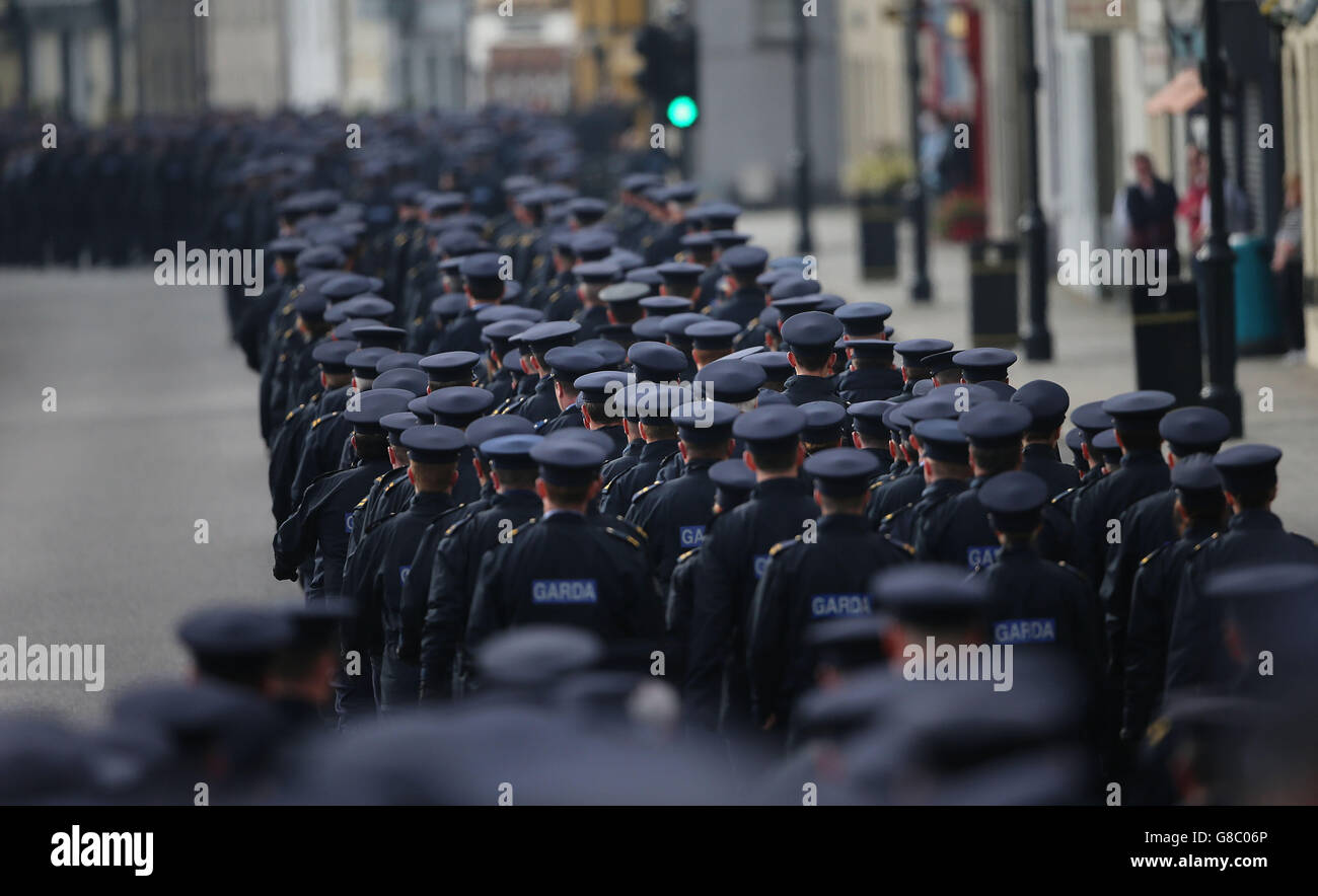 Garda Tony Golden funeral Stock Photo - Alamy