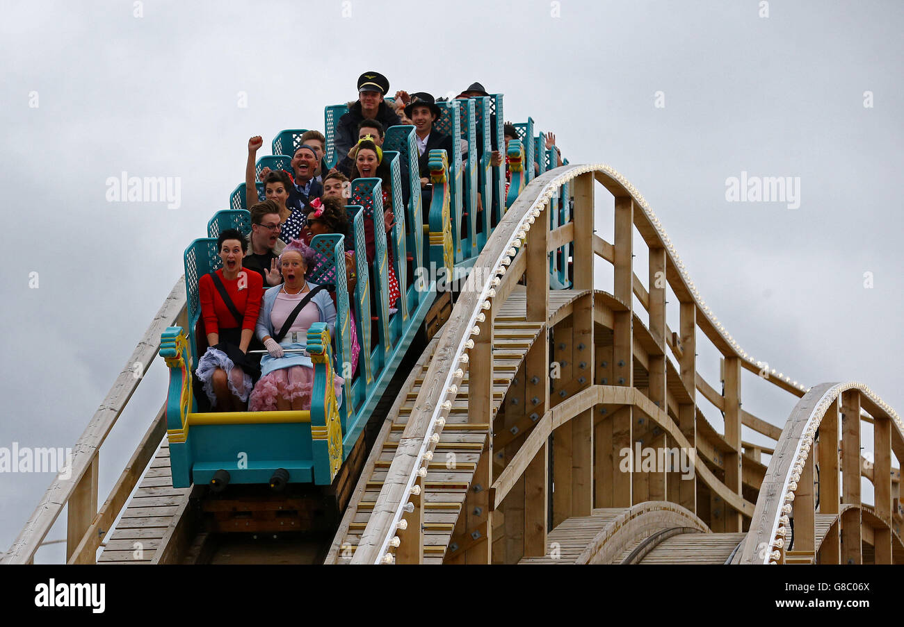 Scenic railway at dreamland amusement park in margate hi-res stock ...