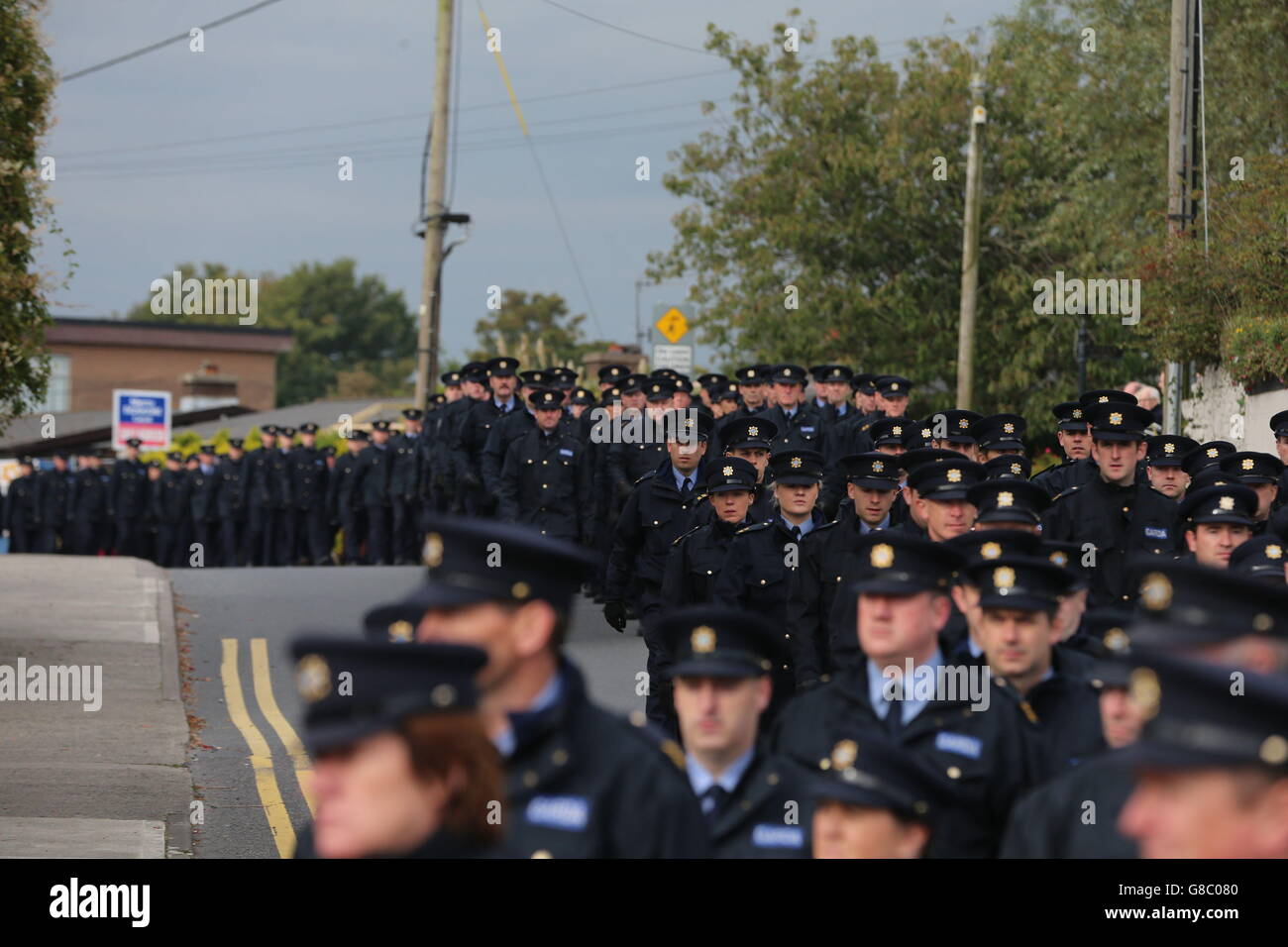 Garda Tony Golden funeral Stock Photo - Alamy