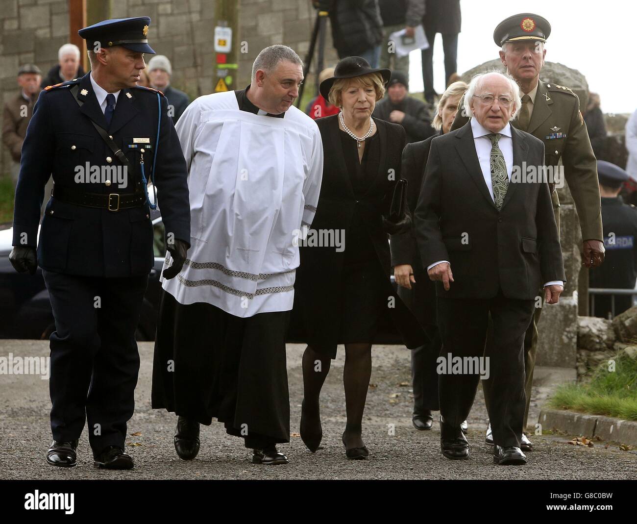 Garda Tony Golden funeral Stock Photo - Alamy