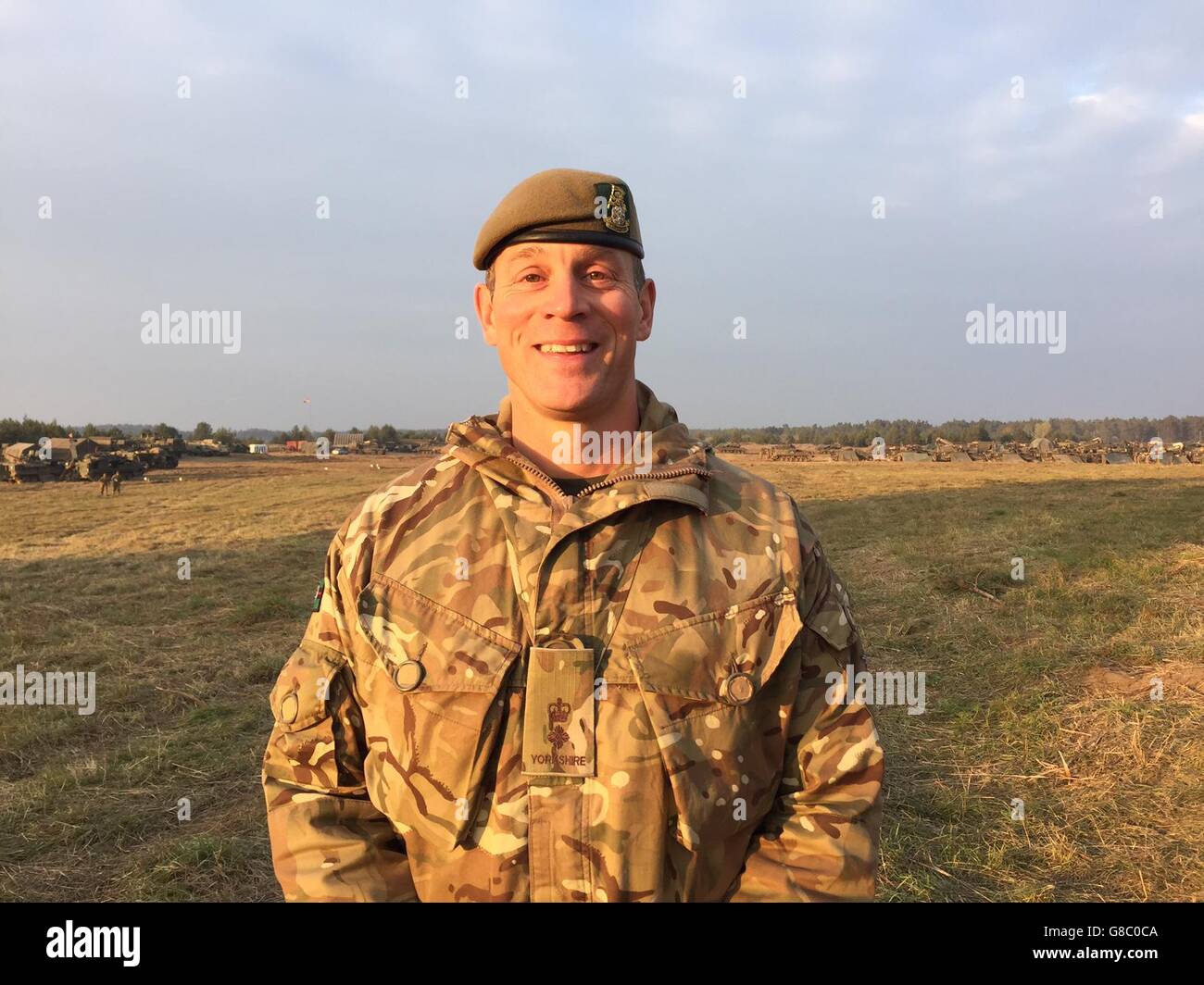 Lt Col Andrew Garner, commanding officer of the First Battalion The Yorkshire Regiment, who has ...
