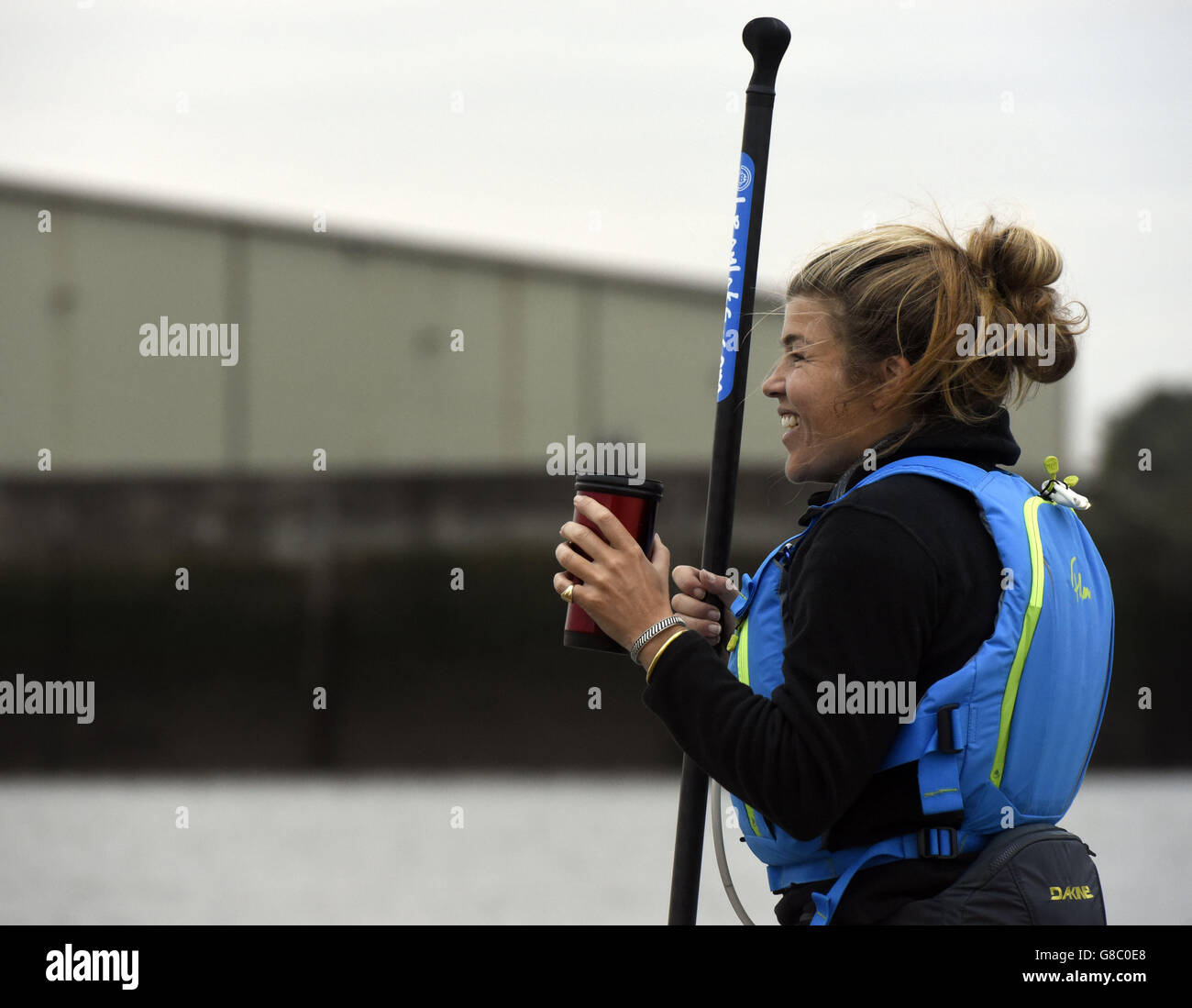 Amber Nuttall's Thames Challenge Stock Photo - Alamy
