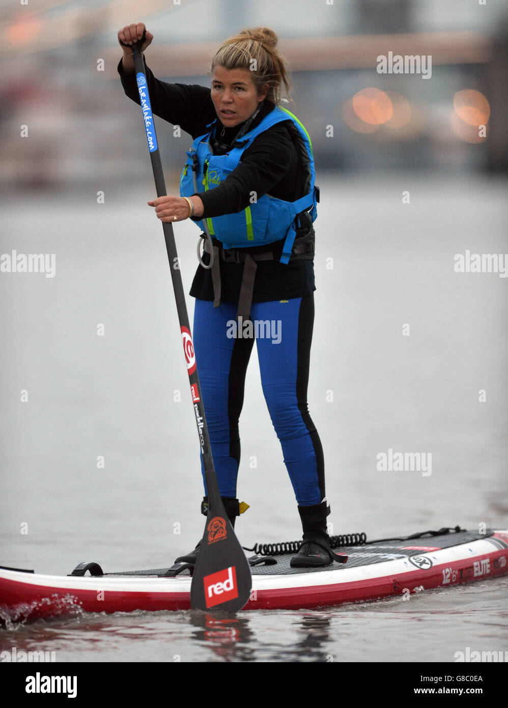 Amber Nuttall's Thames Challenge Stock Photo - Alamy