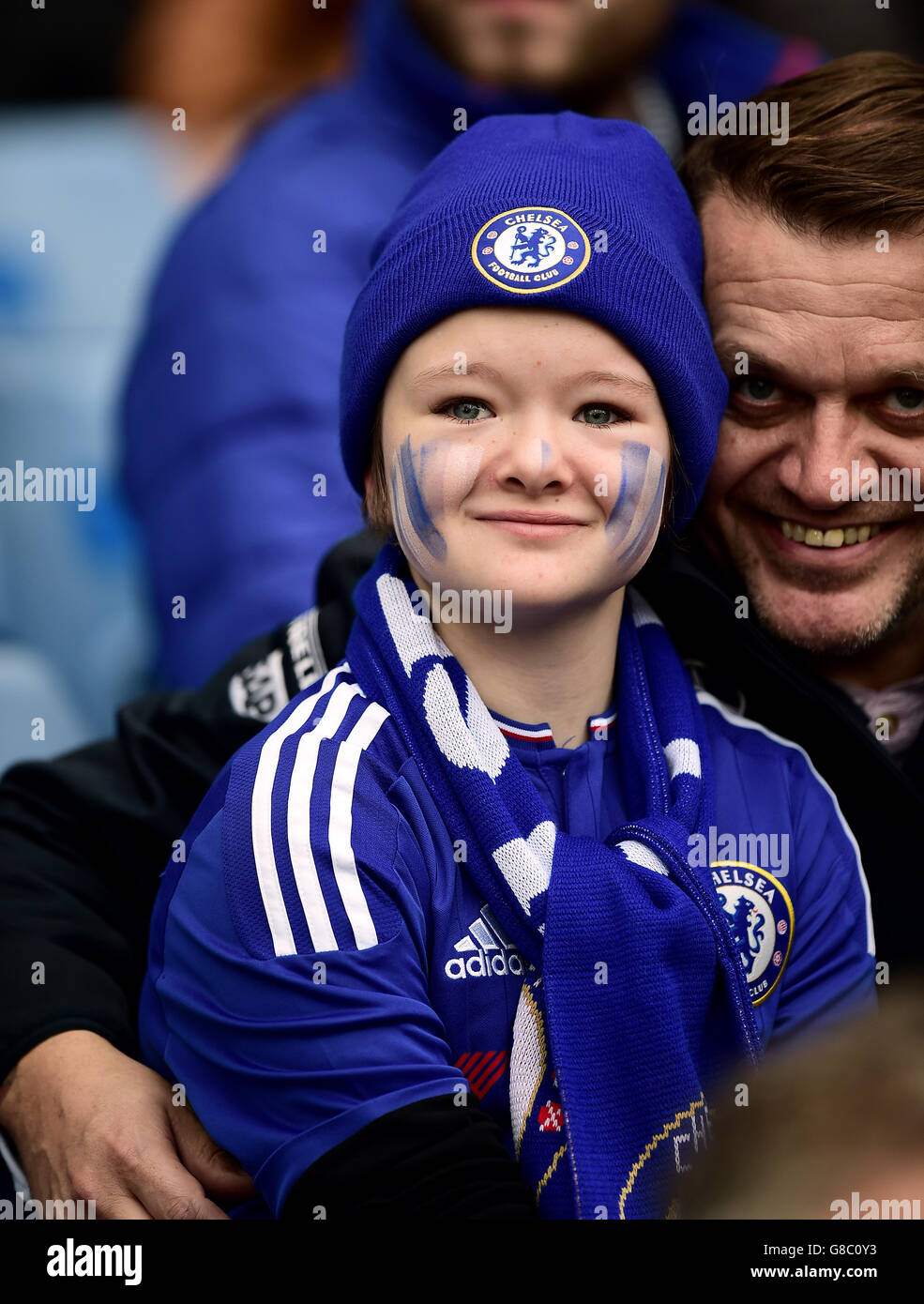 A young Chelsea fan before the Barclays Premier League match at ...
