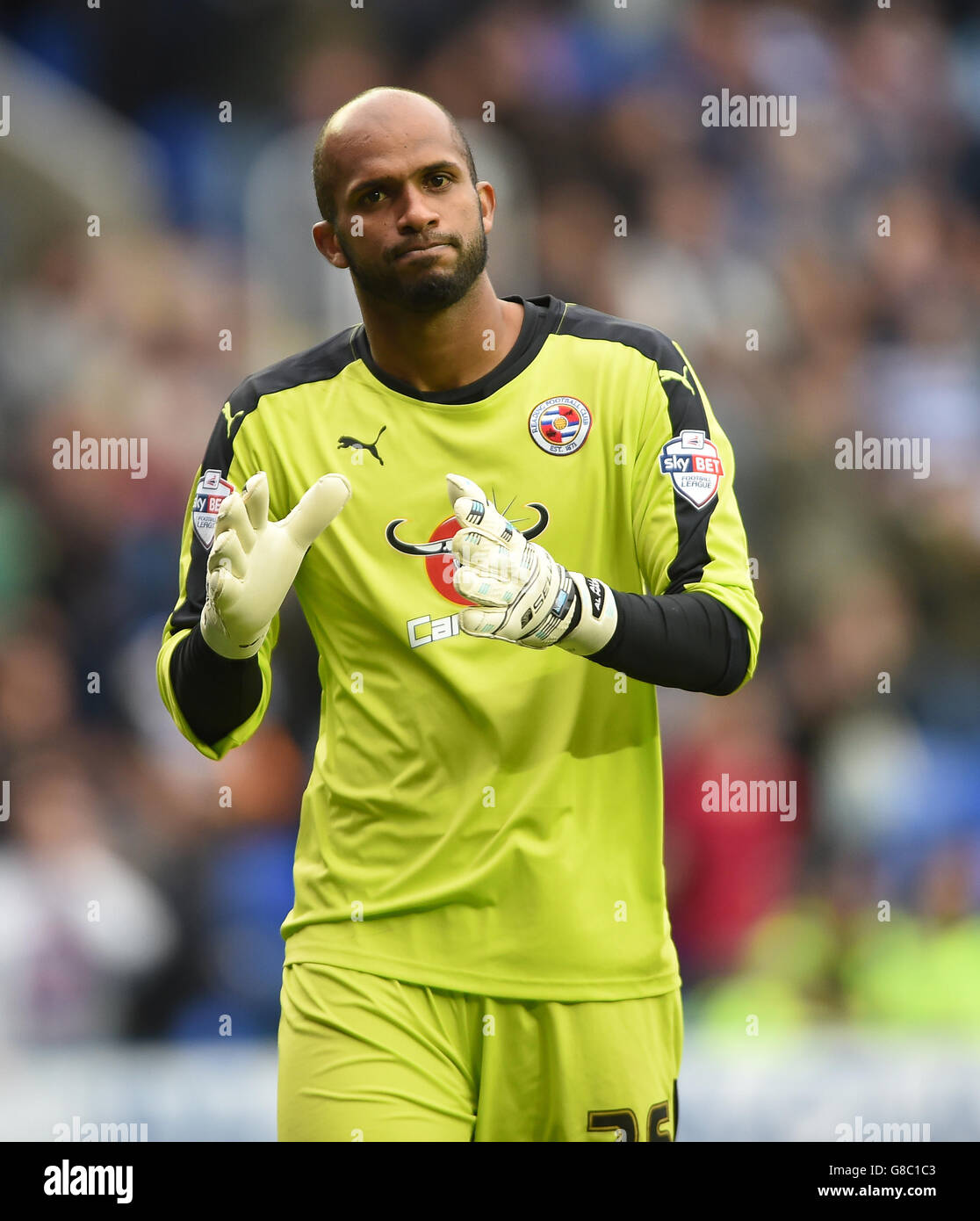 Reading goalkeeper Ali Al-Habsi celebrates his side scoring their first ...