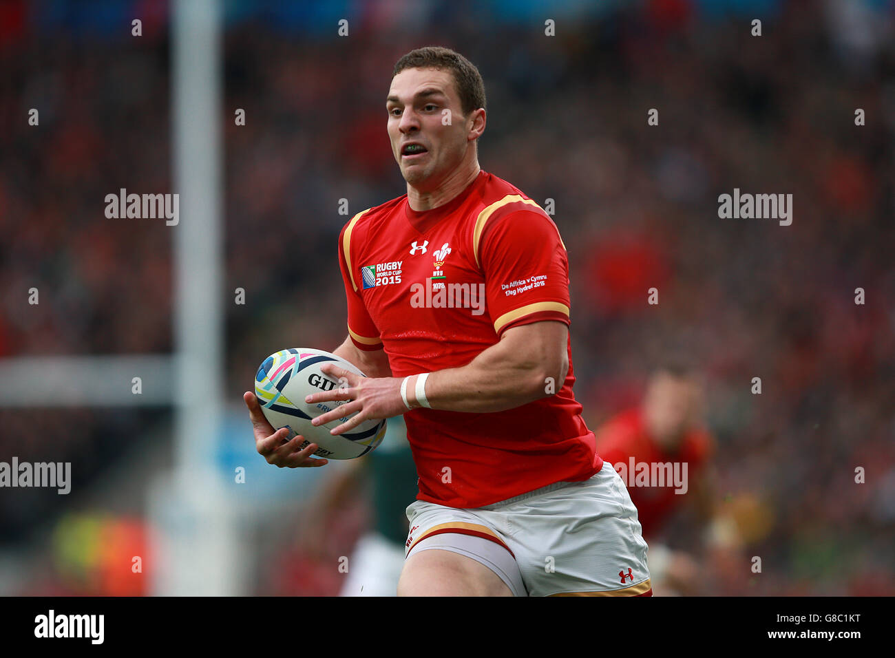 Wales' George North during the Rugby World Cup game at Twickenham ...