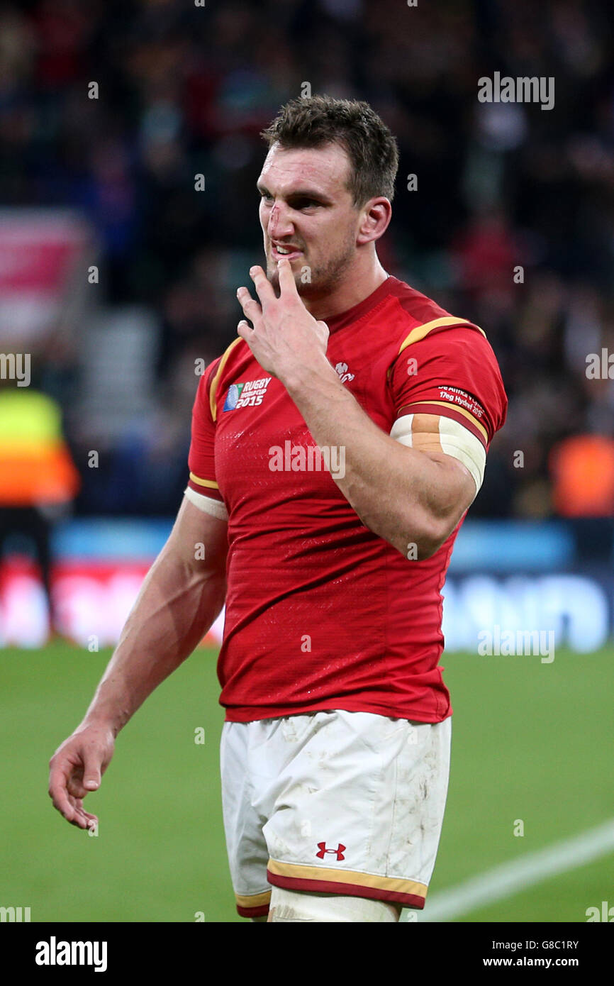 Wales captain Sam Warburton is left dejected after the final whistle of ...