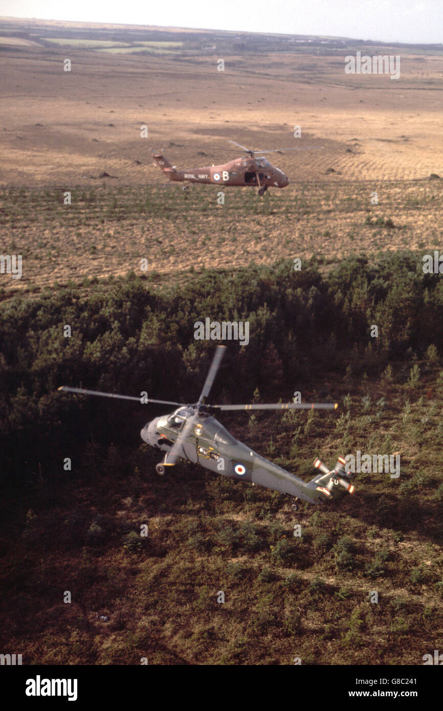 Military - Wessex HU MK5 Helicopter - Culdrose, Helston, Cornwall Stock ...