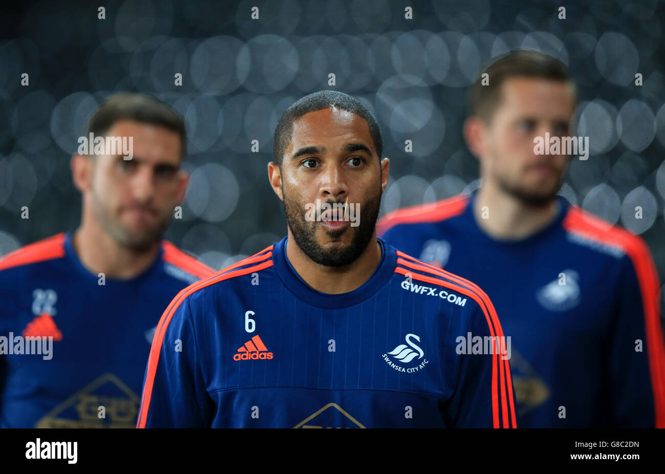 Swansea City's Ashley Williams arrives at the stadium Stock Photo - Alamy