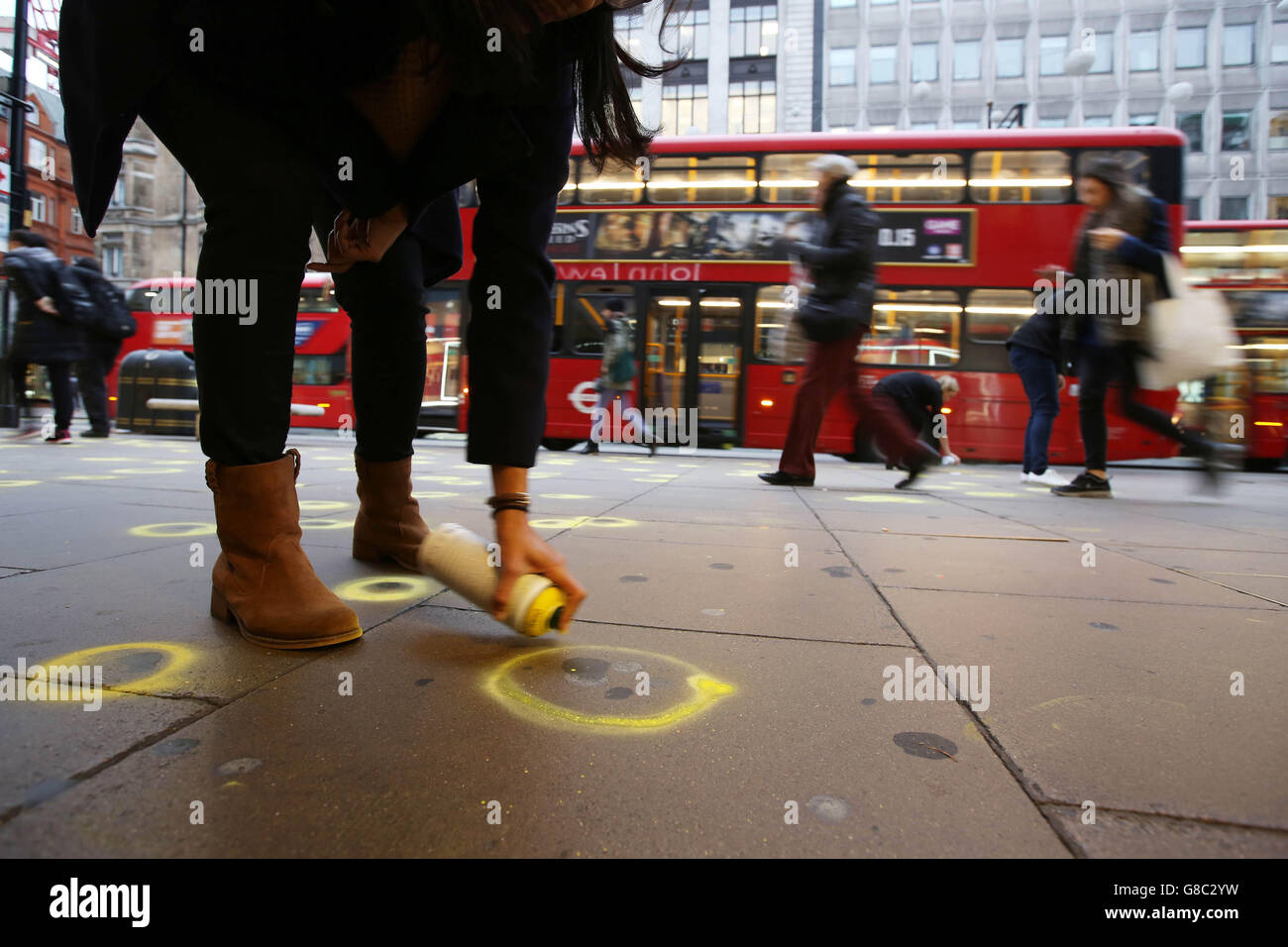 Representatives from The Chewing Gum Action Group (CGAG), highlight ...