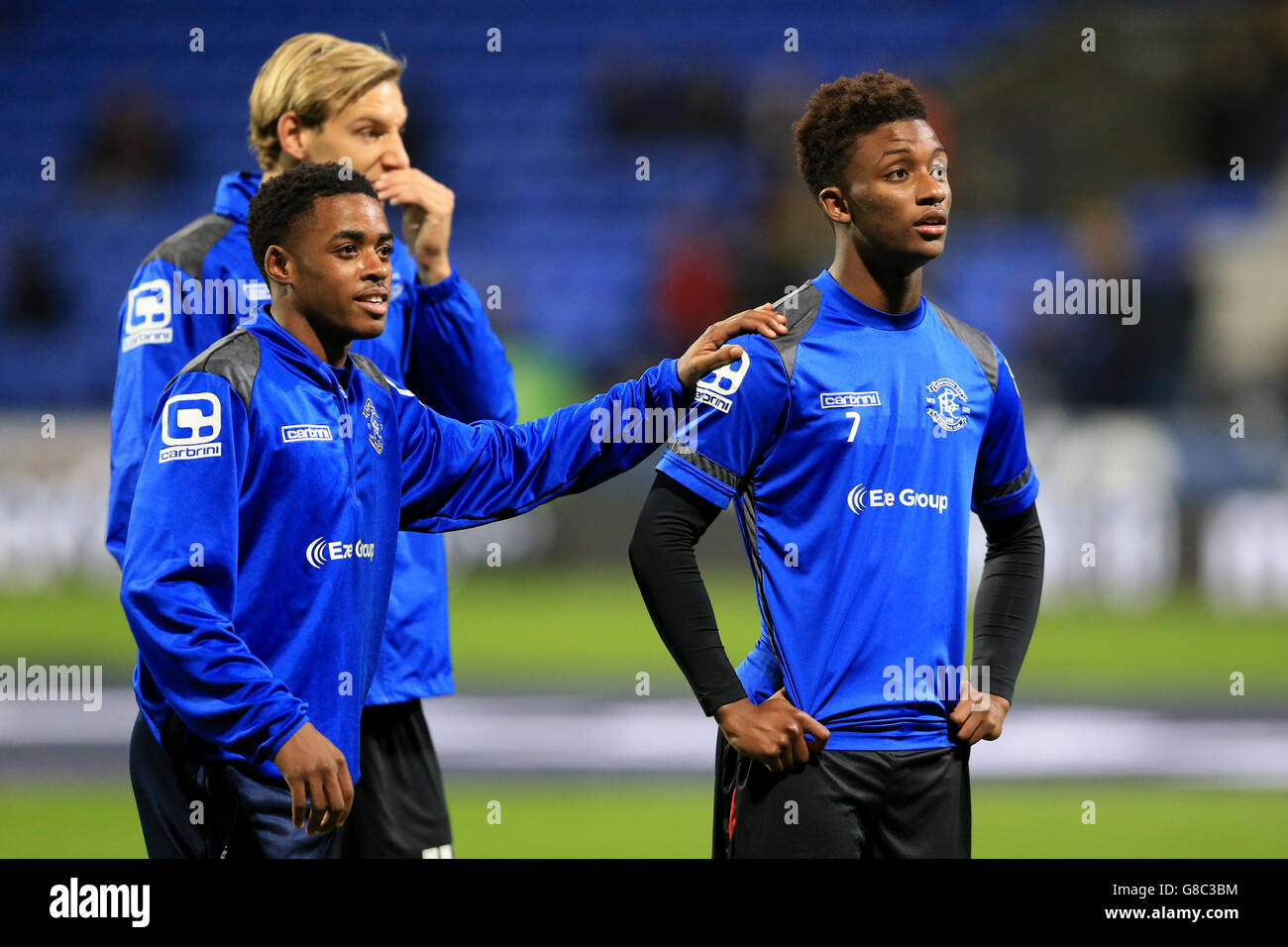 Birmingham City's Reece Brown (left) and Demarai Gray (right) during ...