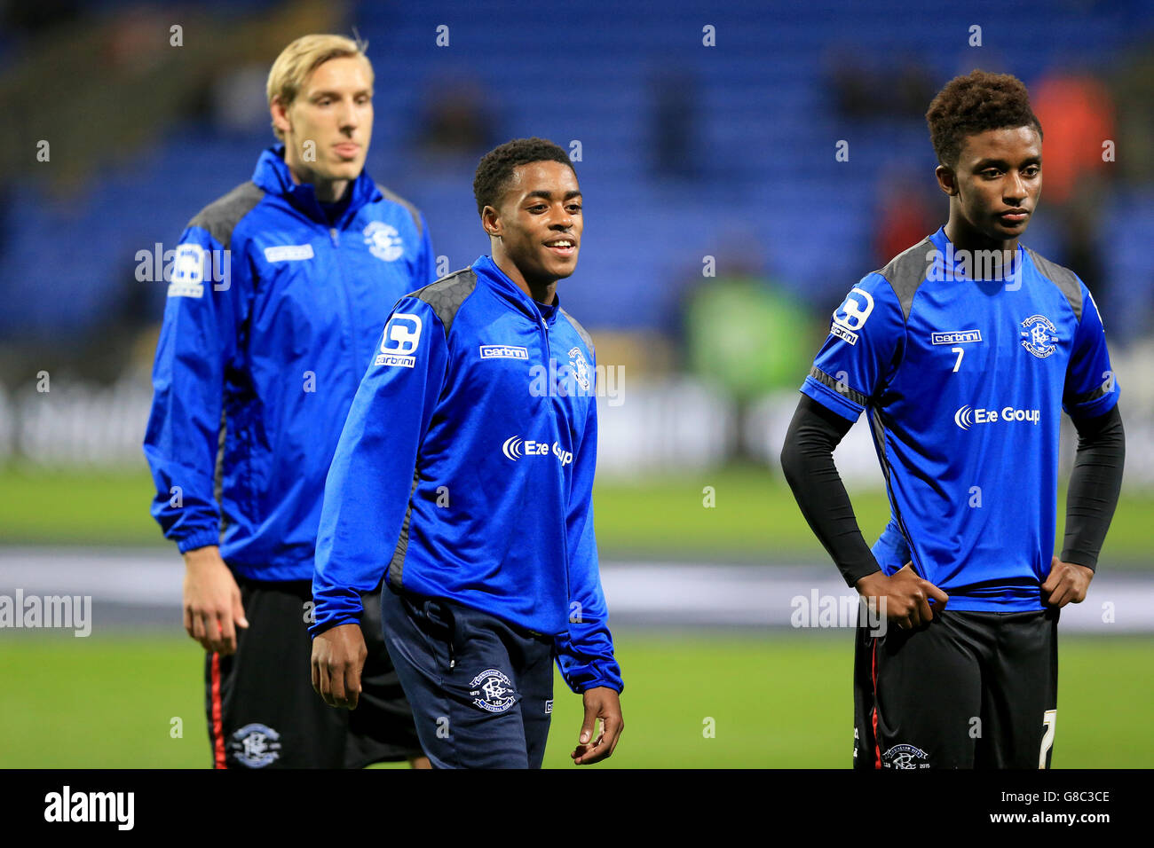 Birmingham City's Reece Brown (centre) and Demarai Gray (right) during ...