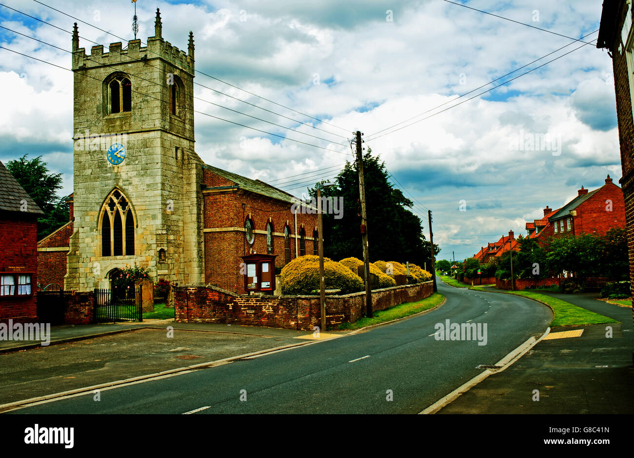St. Helens Church at Wheldrake, Yorkshire Stock Photo - Alamy