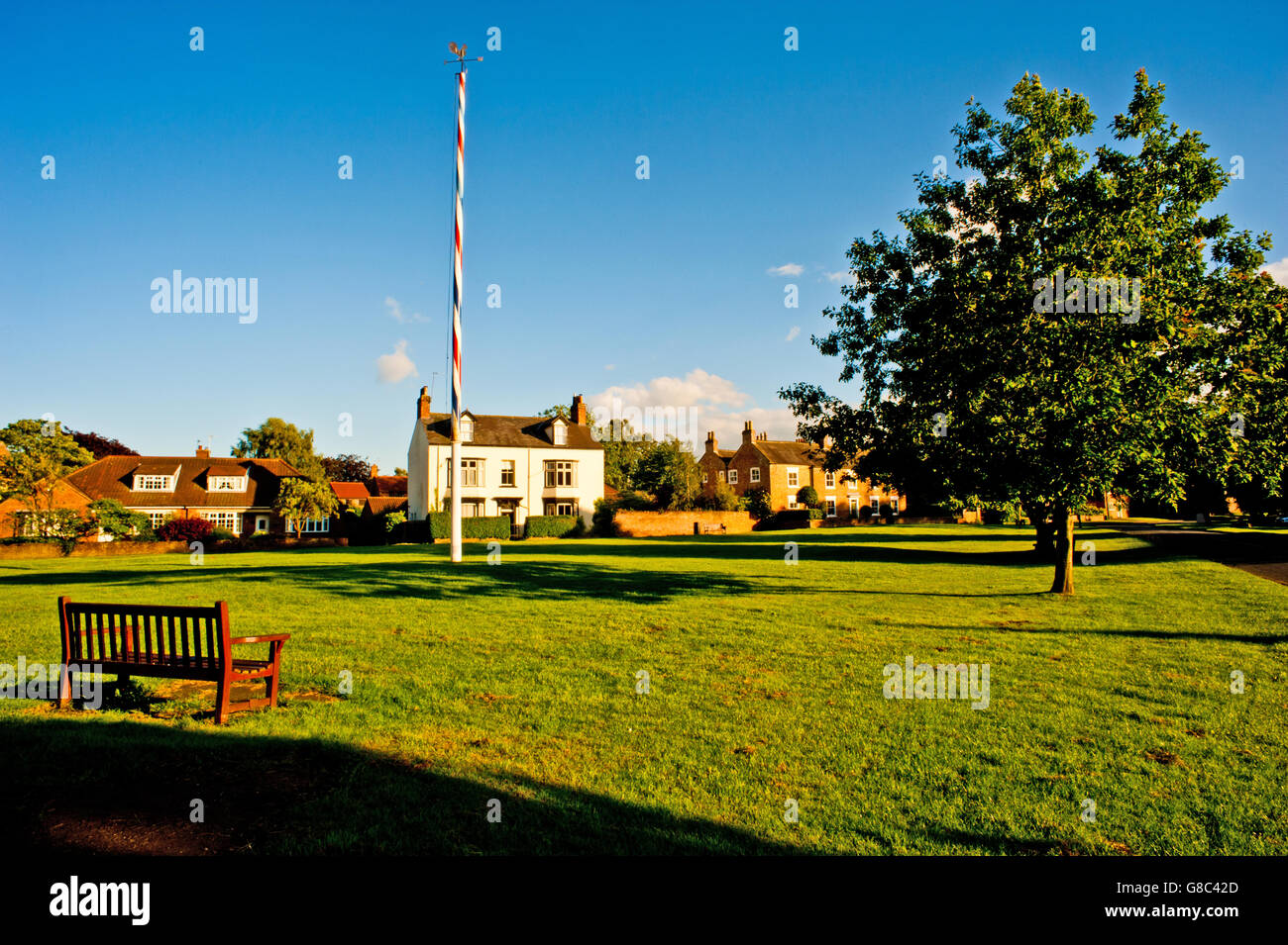 Village Green, Upper Poppleton, Yorkshire Stock Photo - Alamy