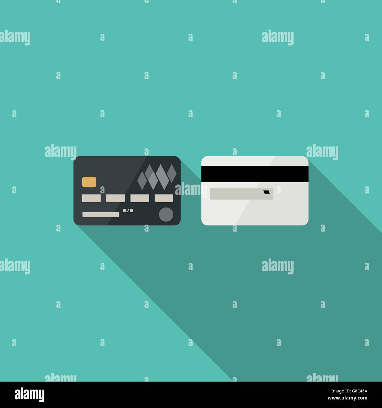 Icons credit debit cards hi-res stock photography and images - Alamy