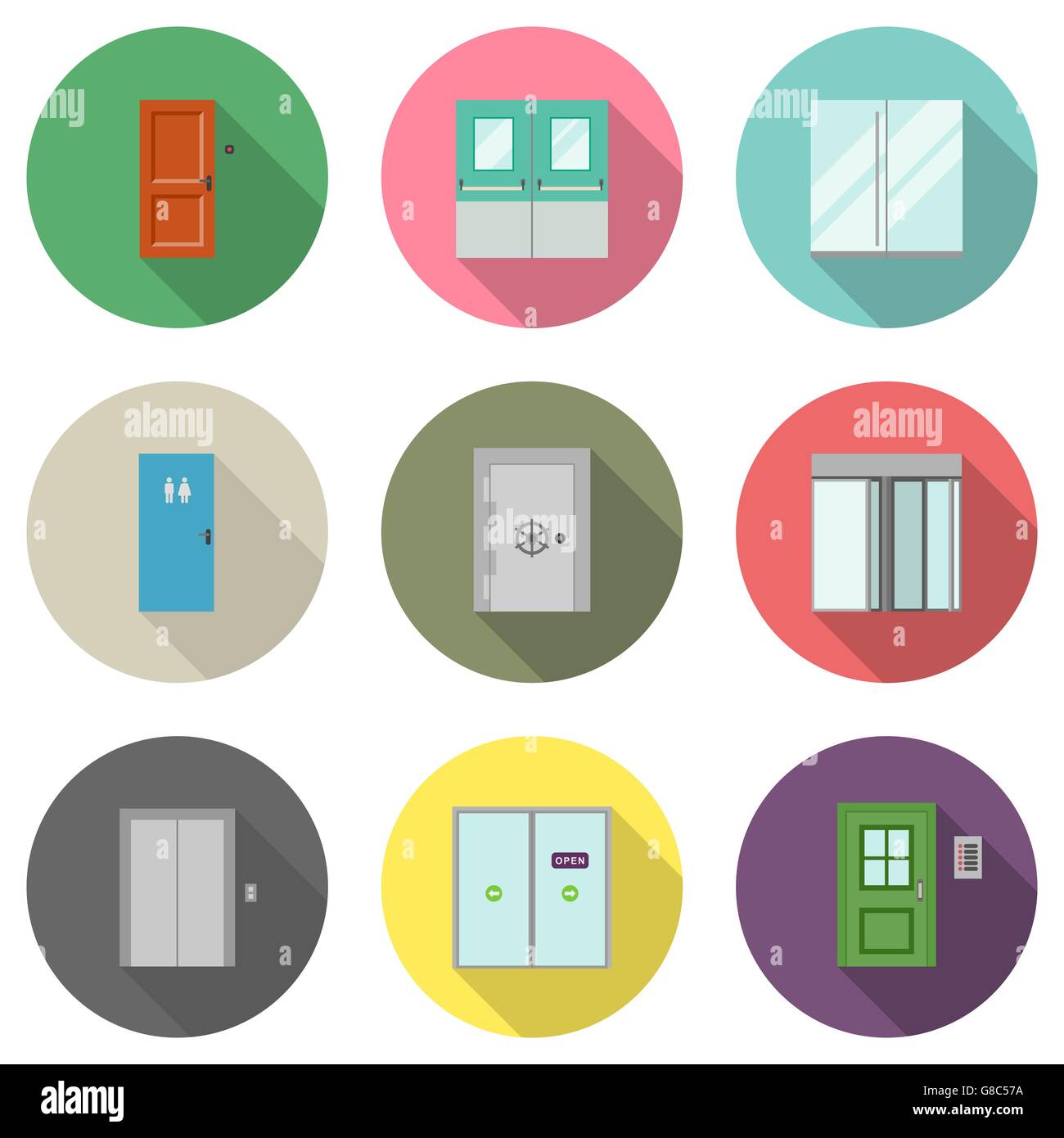 Close bank vault door Stock Vector Images - Alamy