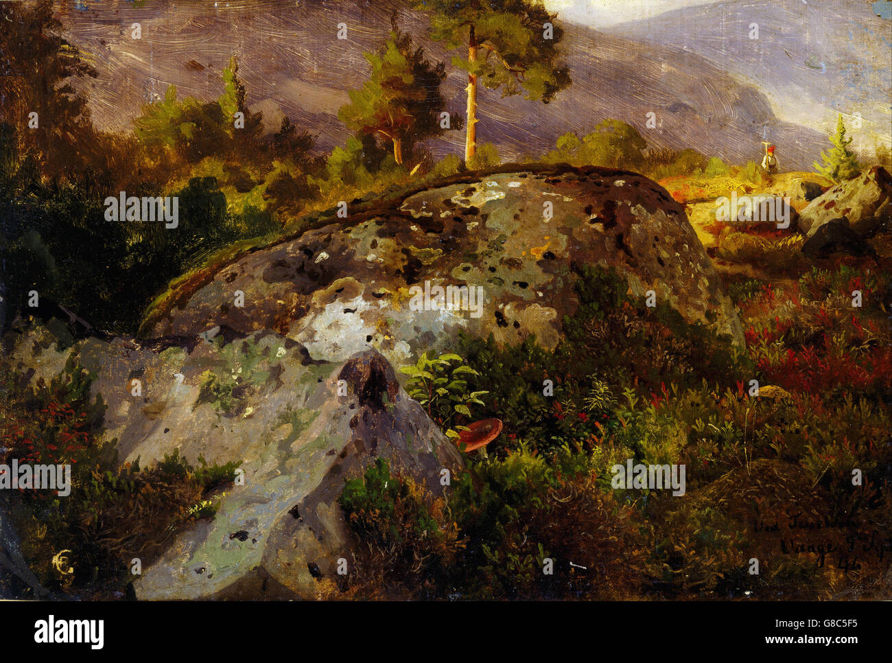 Hans Gude - Landscape Study from Vågå Stock Photo - Alamy