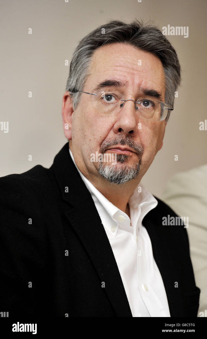 John Rees from Stop the War Coalition, listens during a press ...