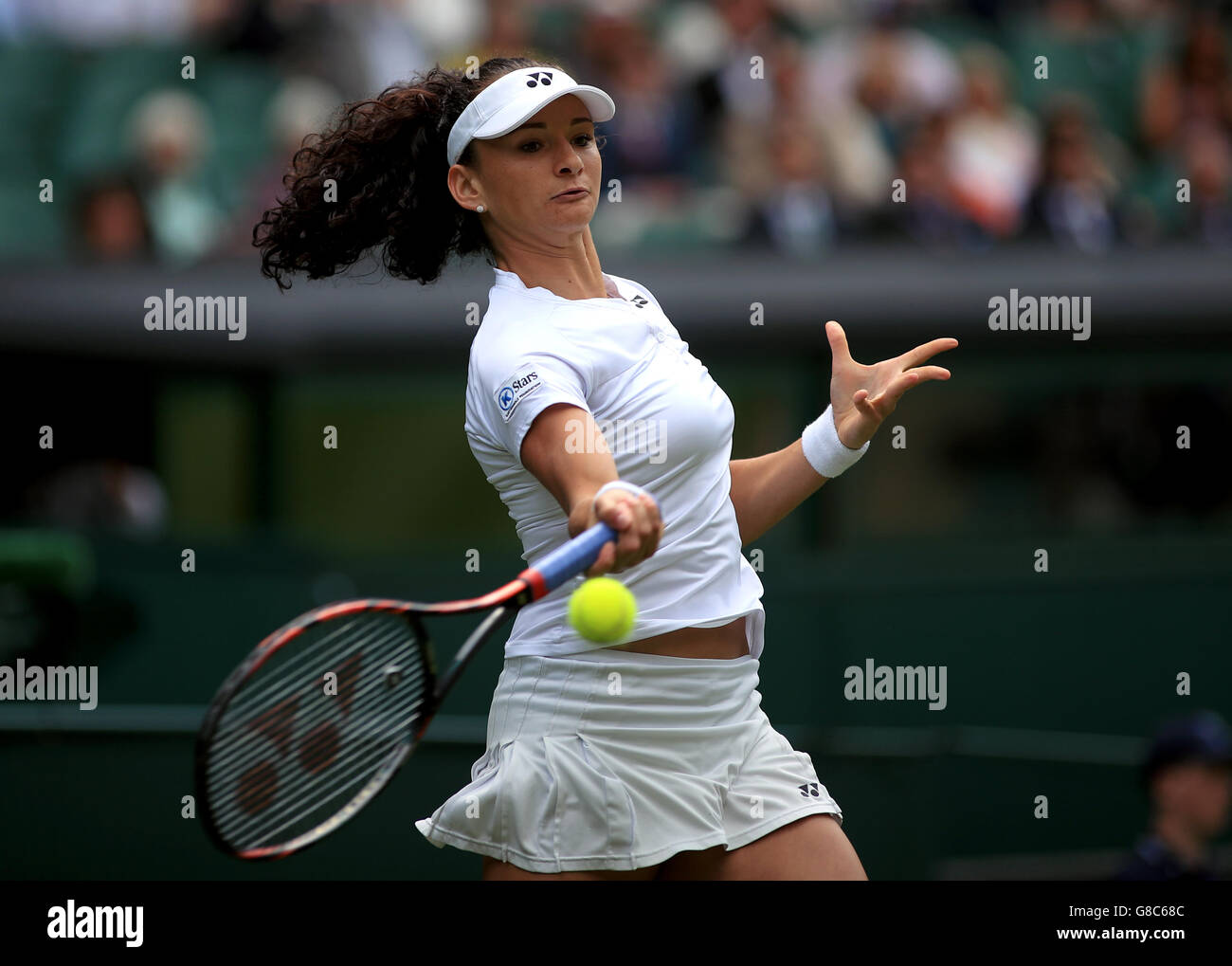 Amra Sadikovic in action against Serena Williams on day Two of the ...