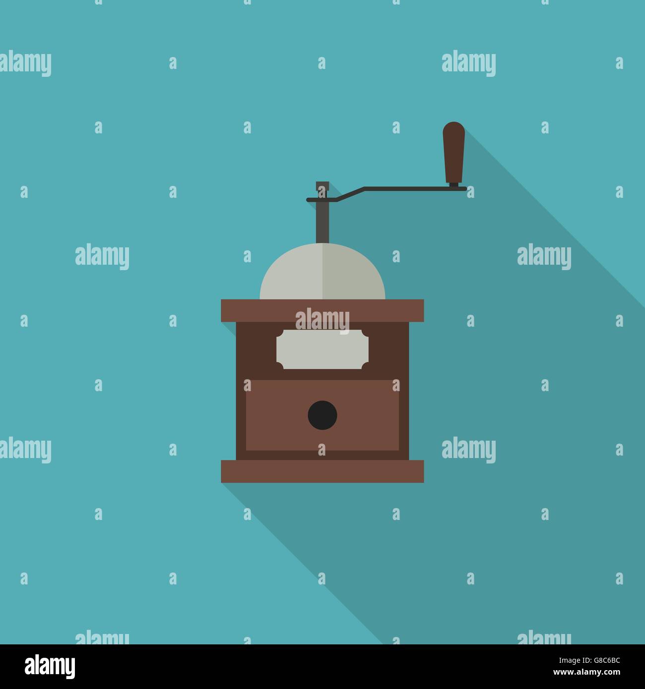 Antique coffee grinder fresh Stock Vector Images - Alamy