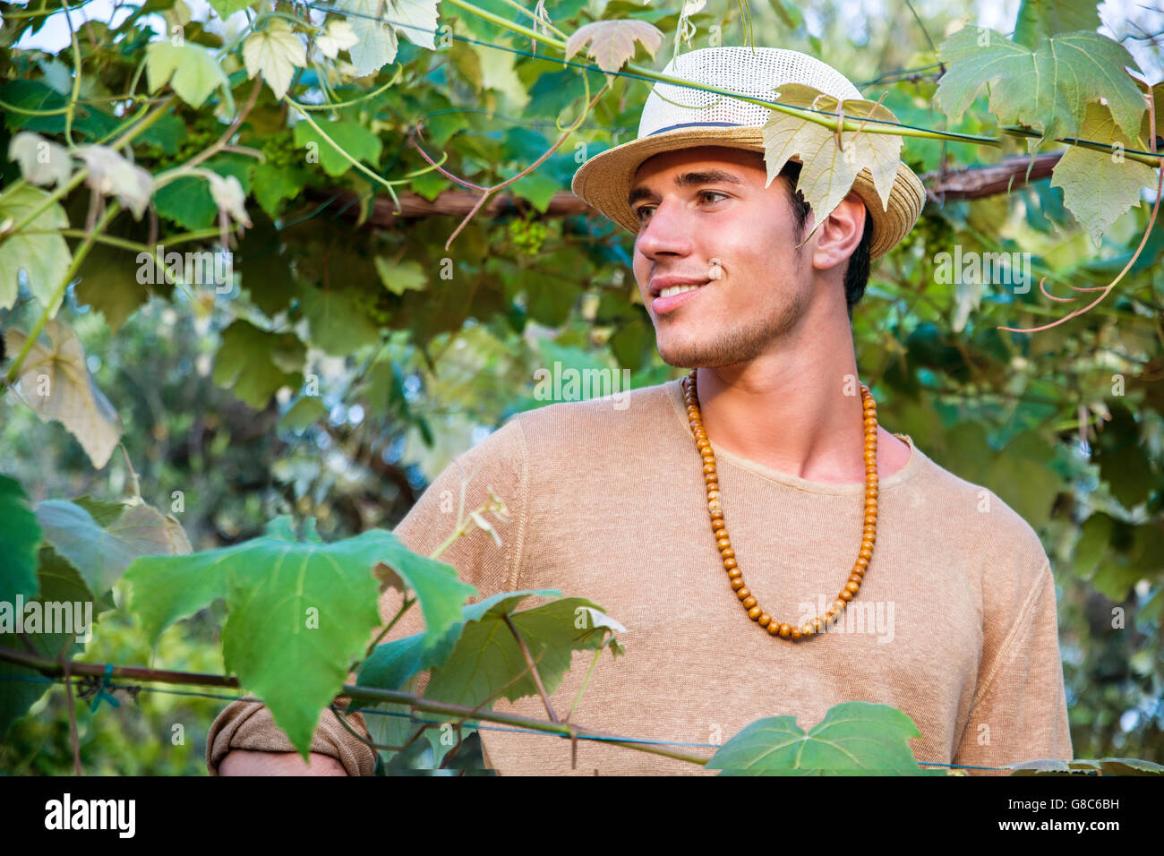 Hairy handsome young man standing hi-res stock photography and images ...