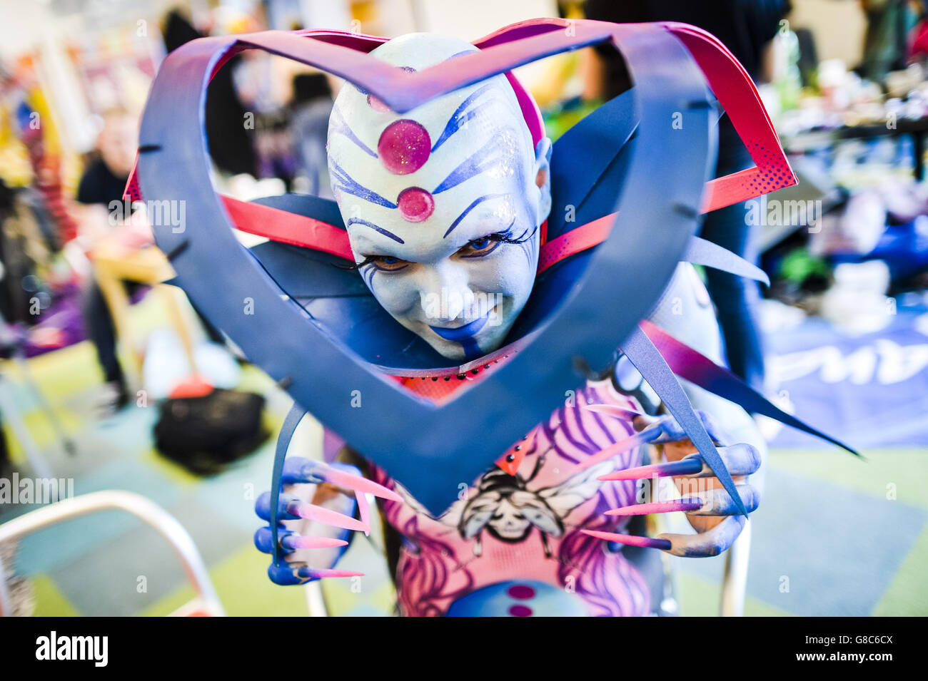 Model is painted made up in preperation for parade hi-res stock ...