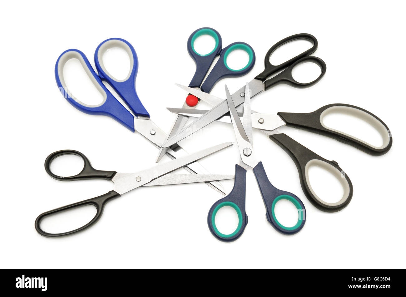 set shears isolated on a white background Stock Photo - Alamy