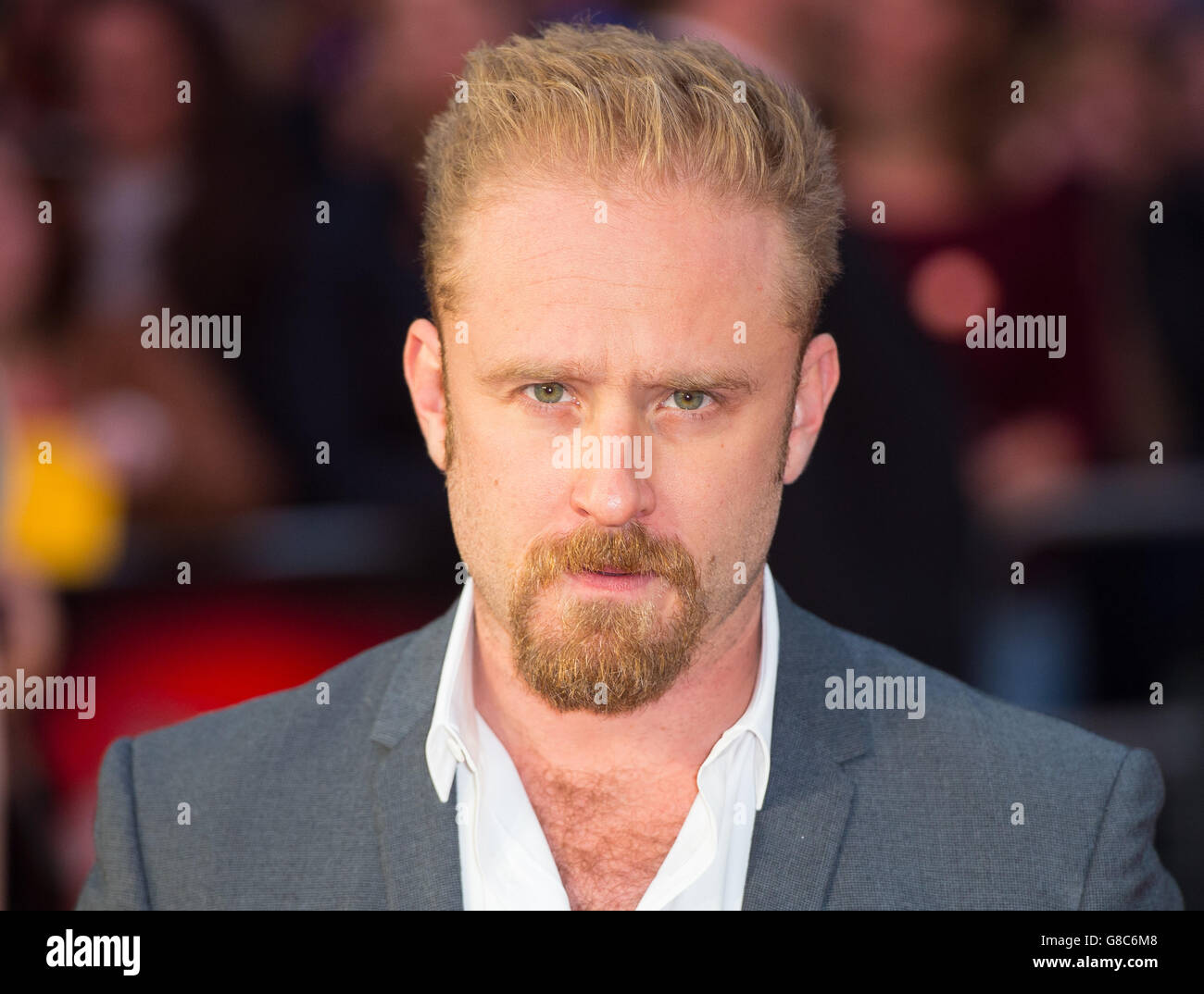 Ben Foster attending the premiere of The Program during the 59th BFI ...
