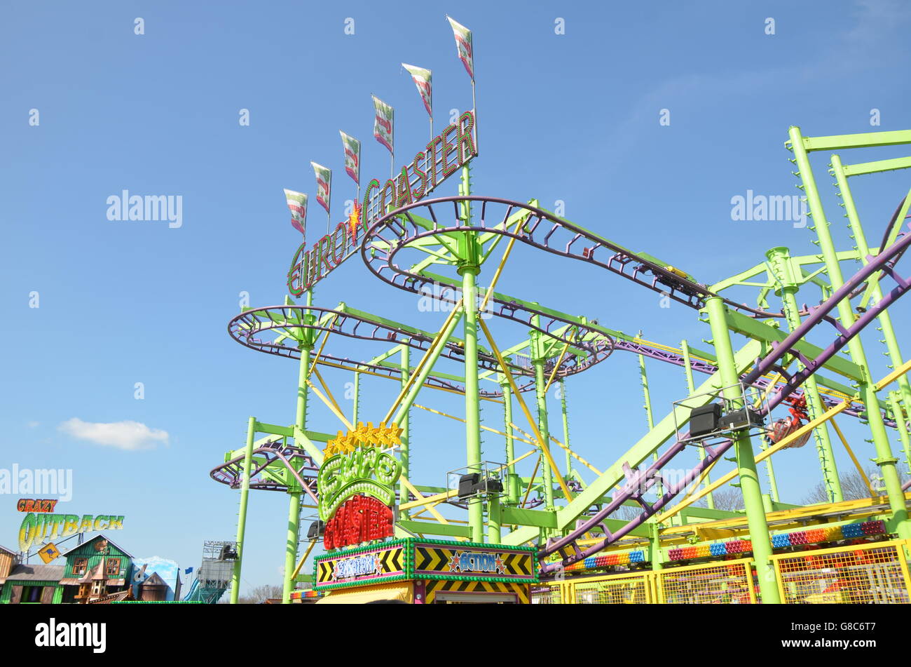 amusement park, climb, excitement Stock Photo - Alamy
