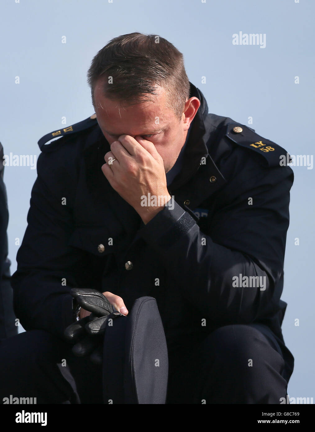 Garda Tony Golden funeral Stock Photo - Alamy