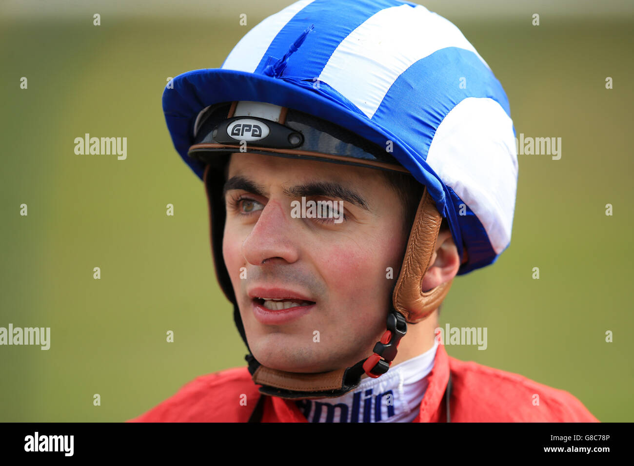 Jockey andrea atzeni at nottingham racecourse hi-res stock photography ...