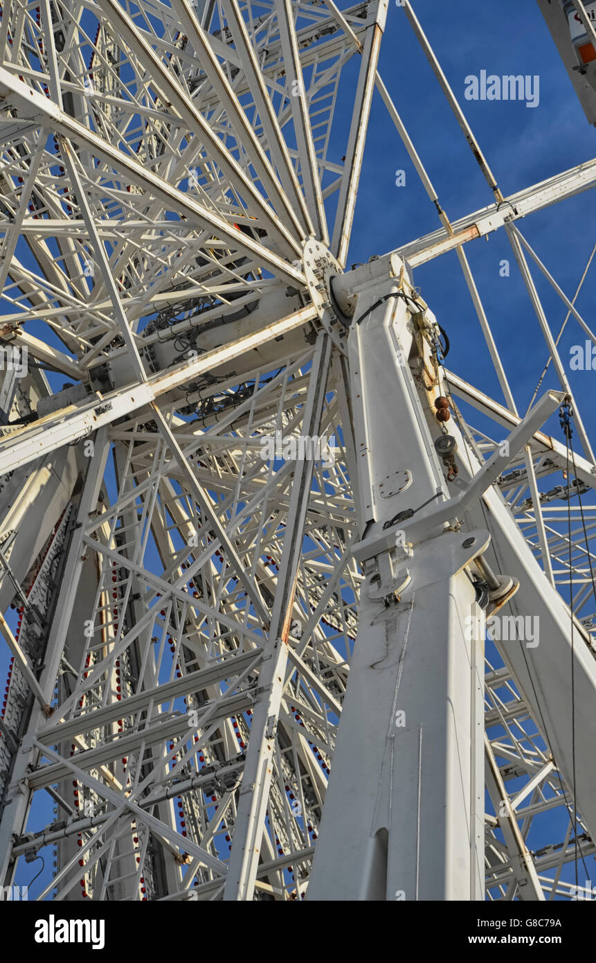 Detail of the structure of a Ferris wheel Stock Photo - Alamy